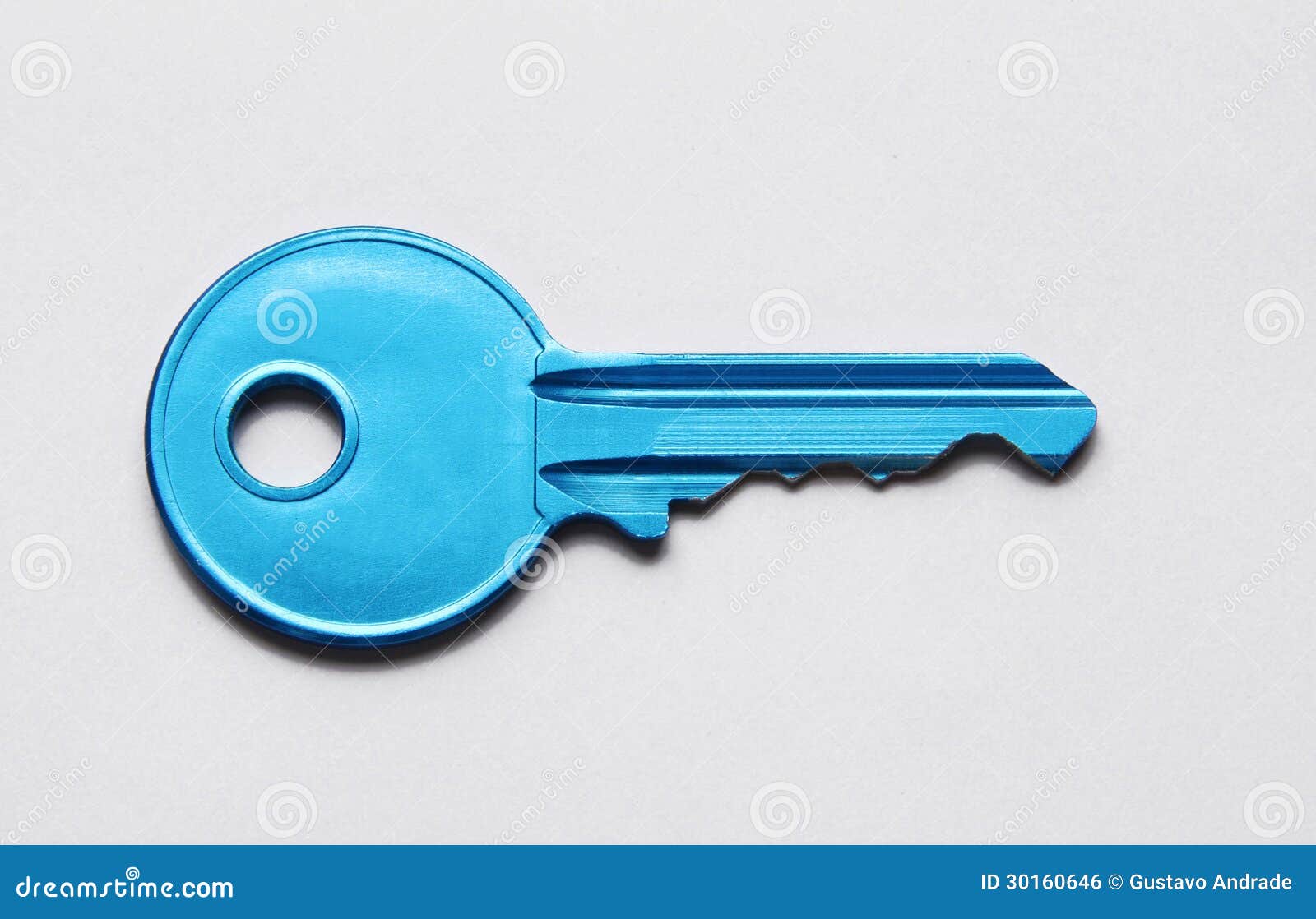 Blue key stock photo. Image of business, steel, full - 30160646