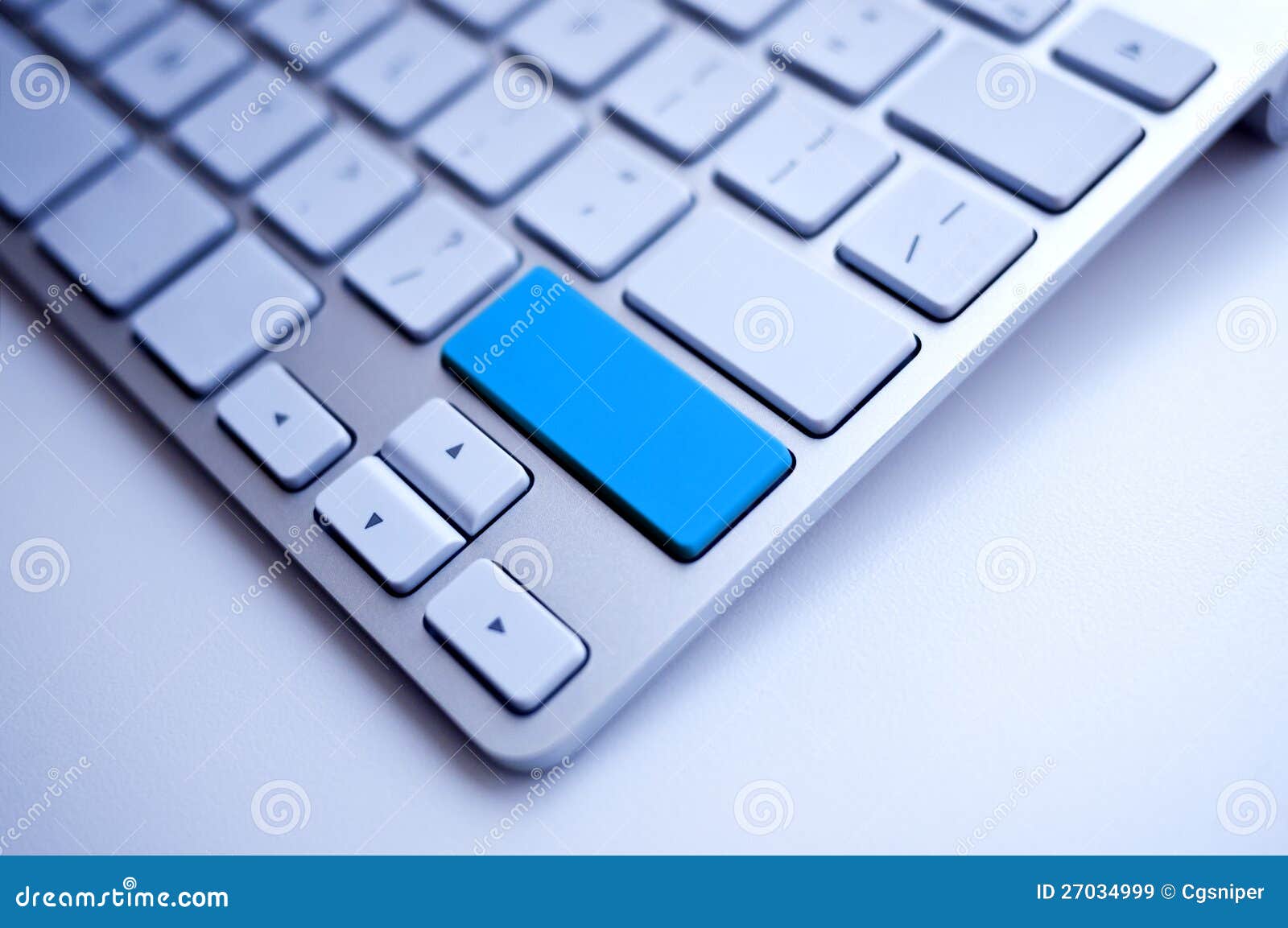 Blue Keyboard stock image. Image of computer, follow - 27034999