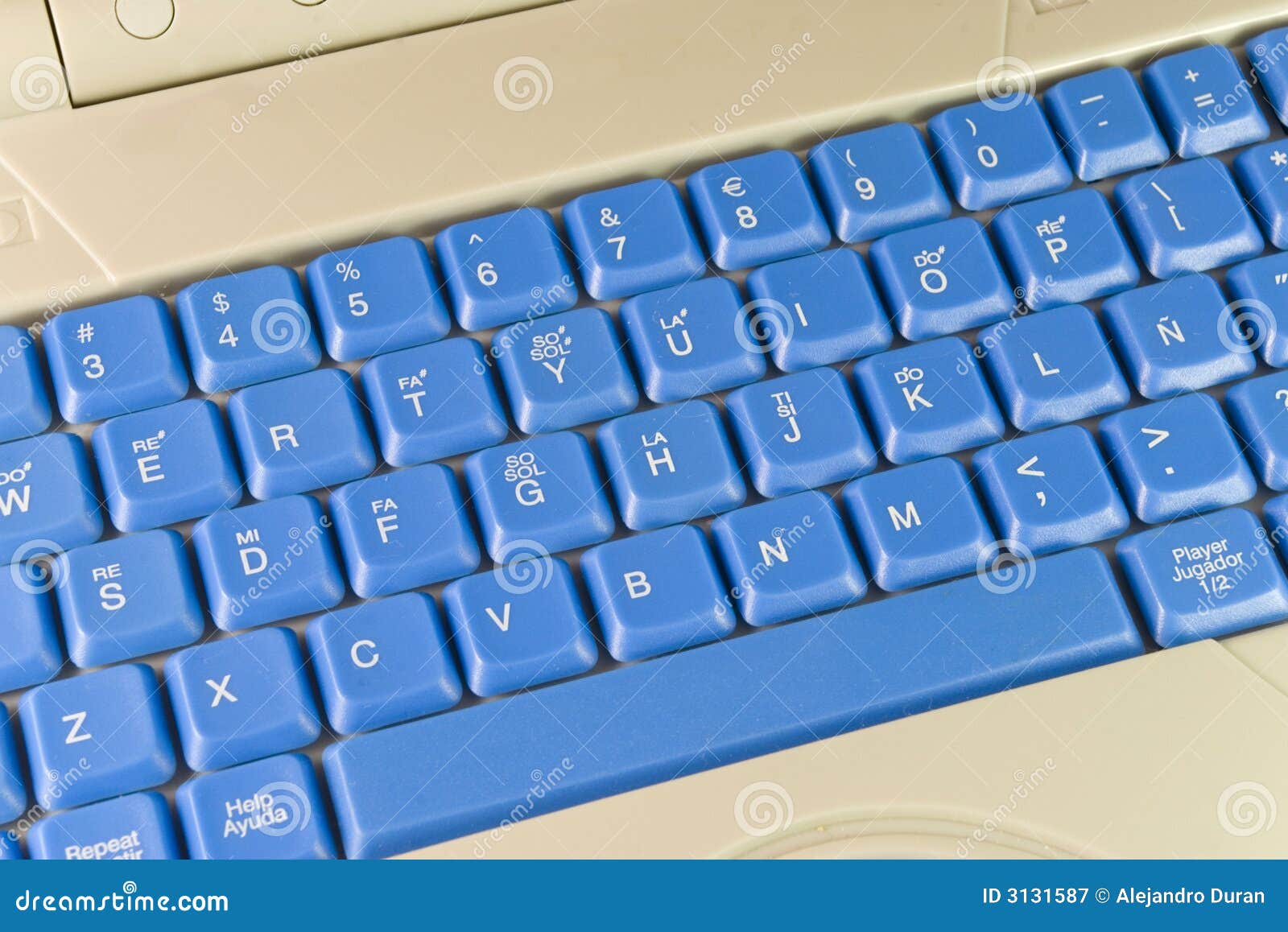 Blue keyboard stock image. Image of male, keypad, closeup - 3131587