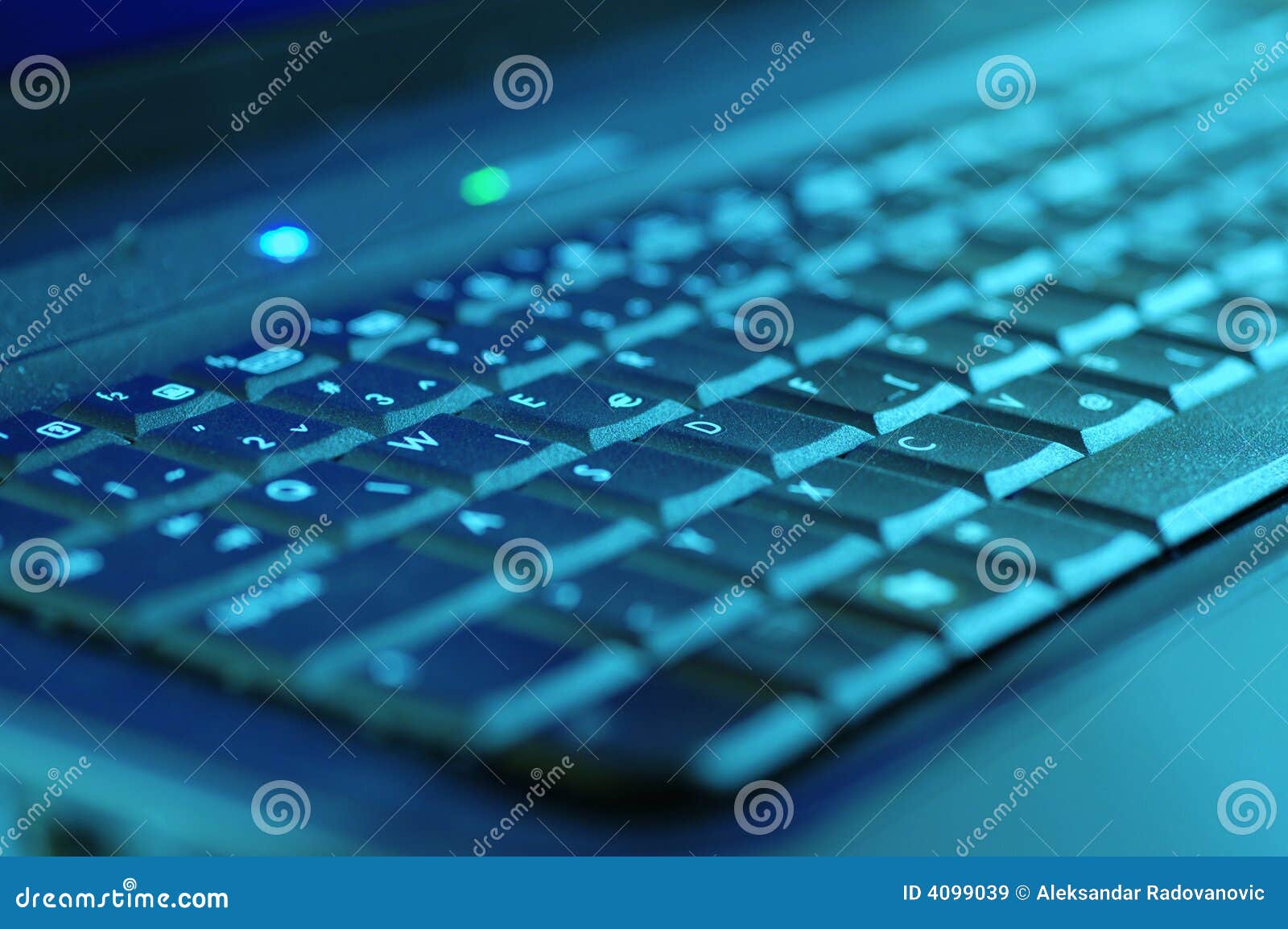 Blue keyboard editorial stock image. Image of macro, typing - 4099039
