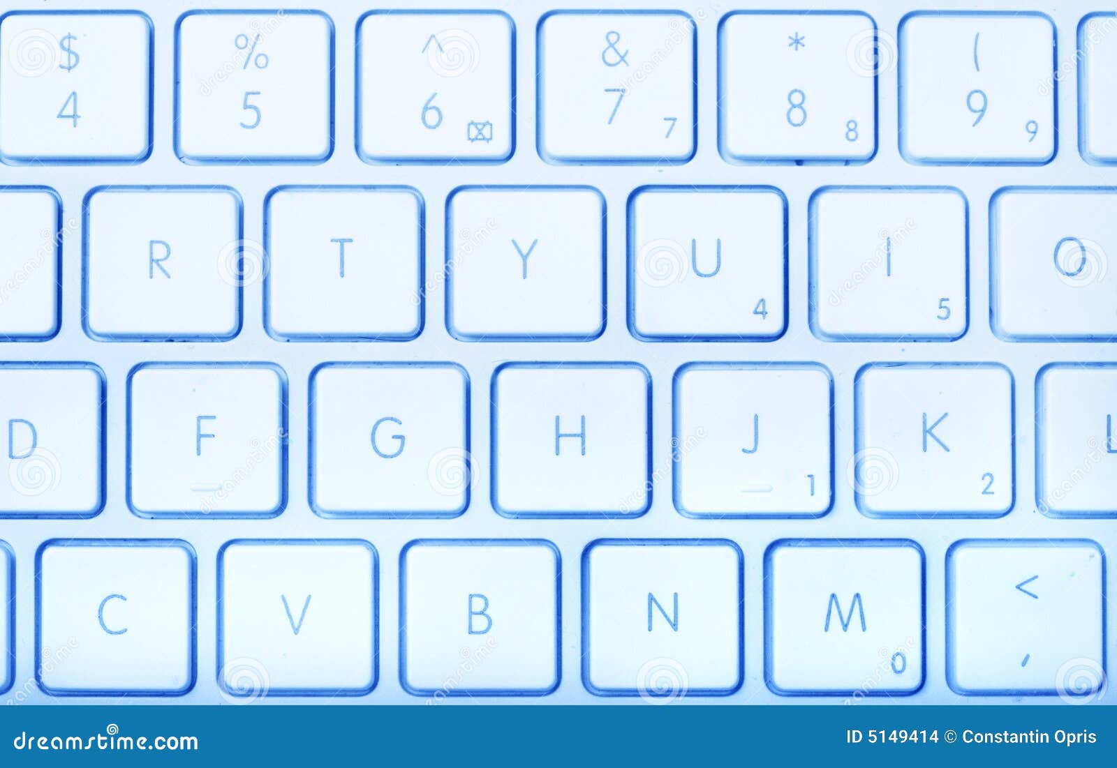 Blue keyboard stock illustration. Illustration of keyboard - 5149414