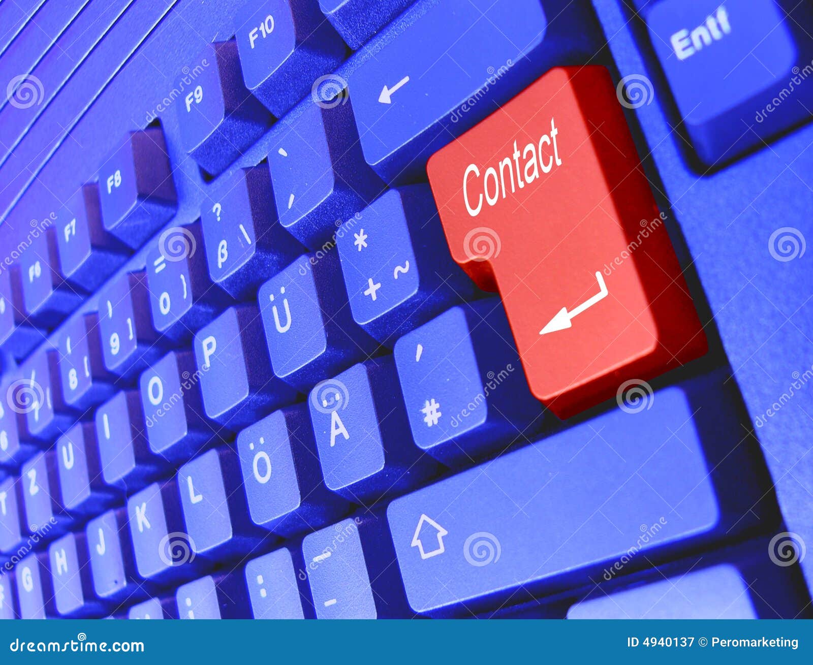 Blue keyboard contact stock image. Image of search, humble - 4940137