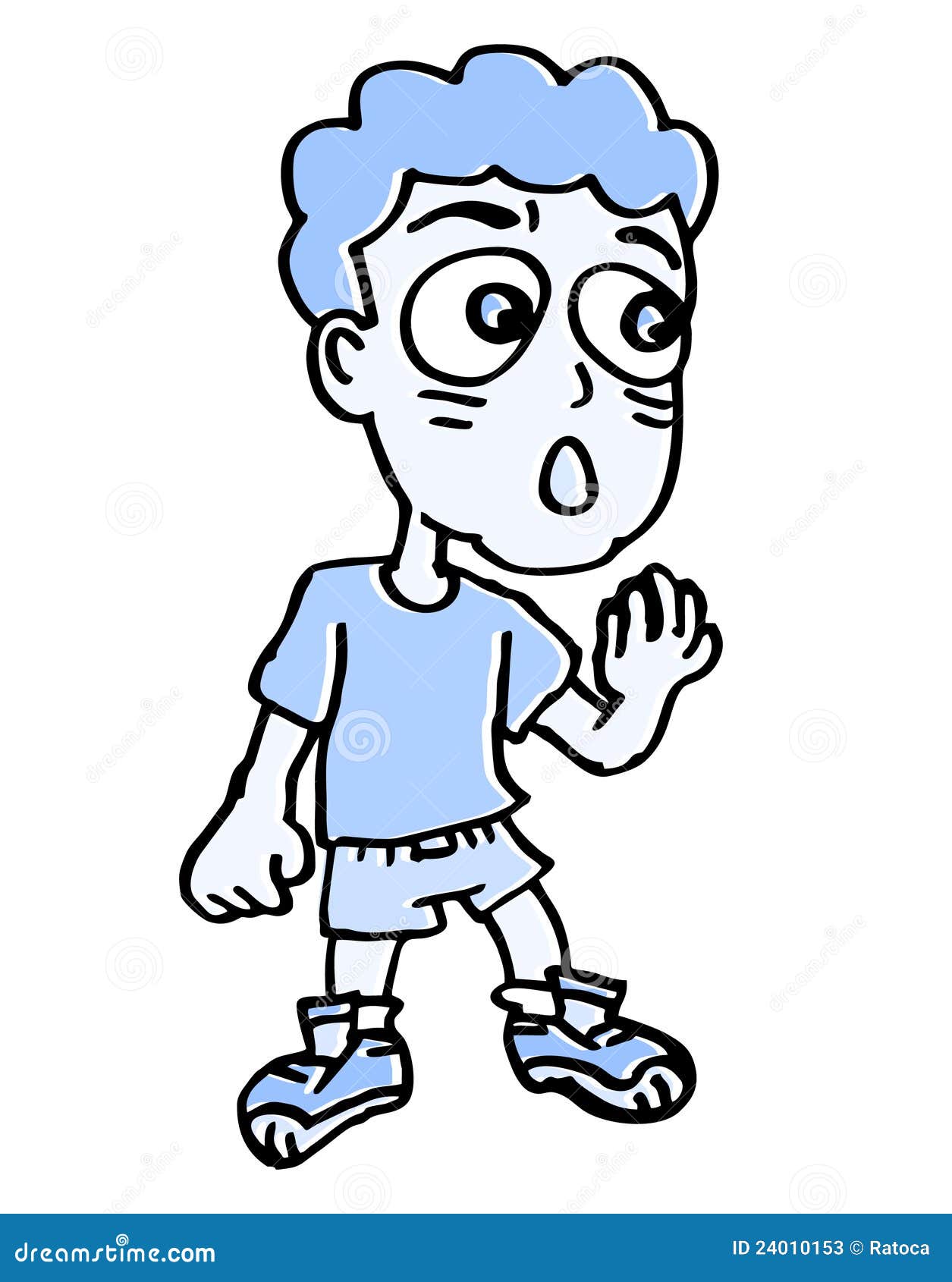 Blue kid cartoon graphic stock vector. Illustration of graphic - 24010153