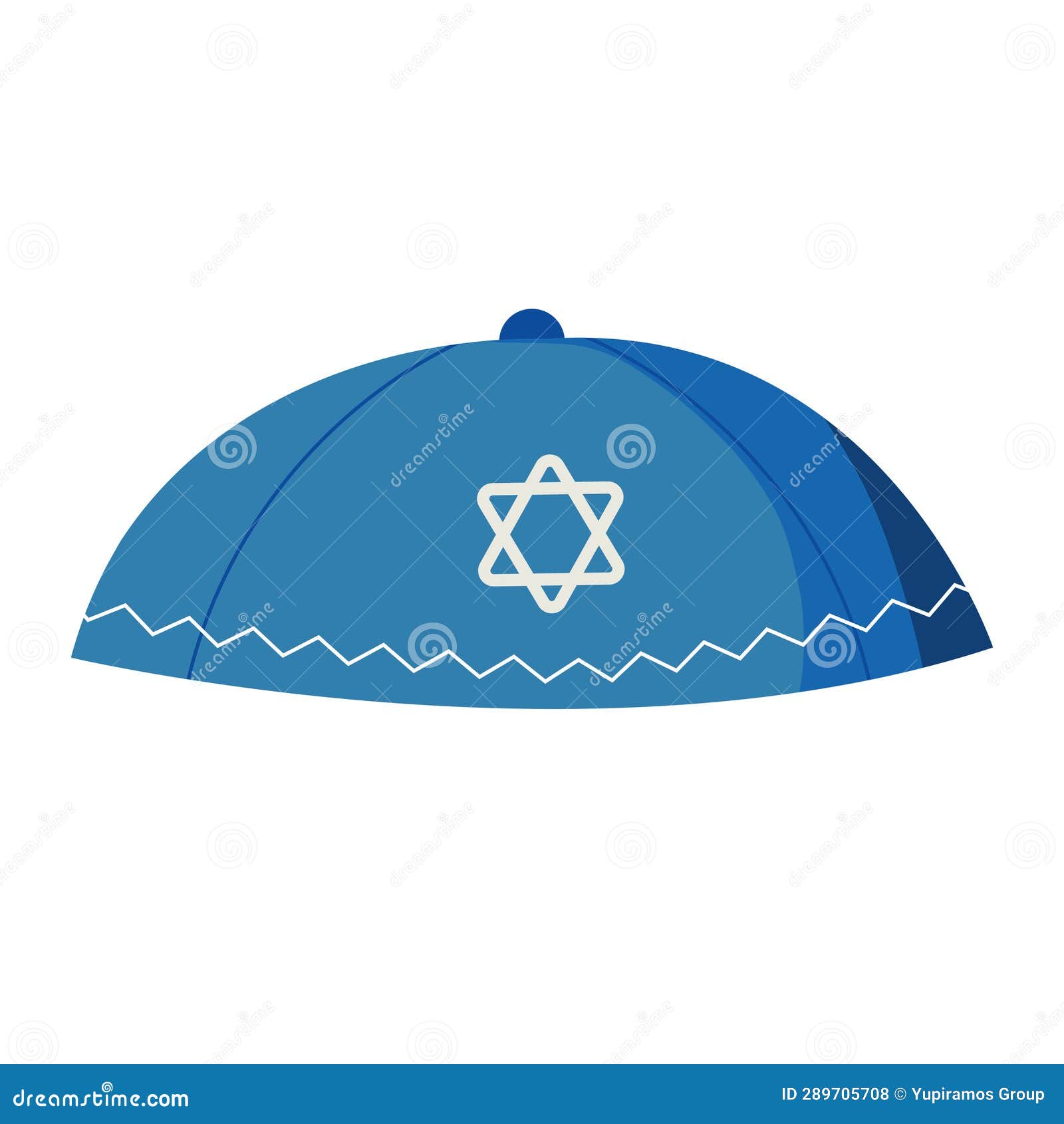 Blue kippah illustration stock illustration. Illustration of holiday ...