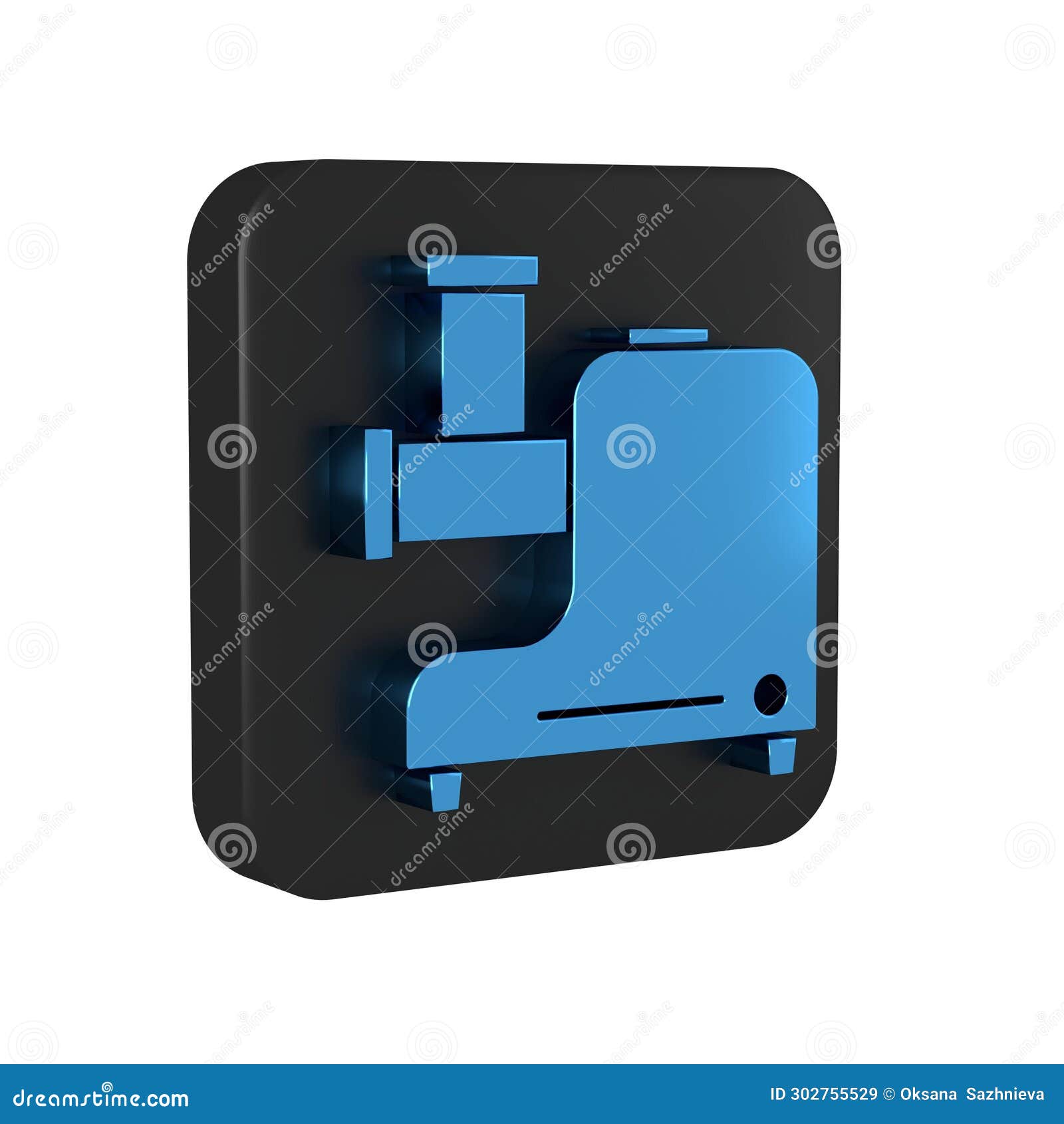 Blue Kitchen Meat Grinder Icon Isolated on Transparent Background ...
