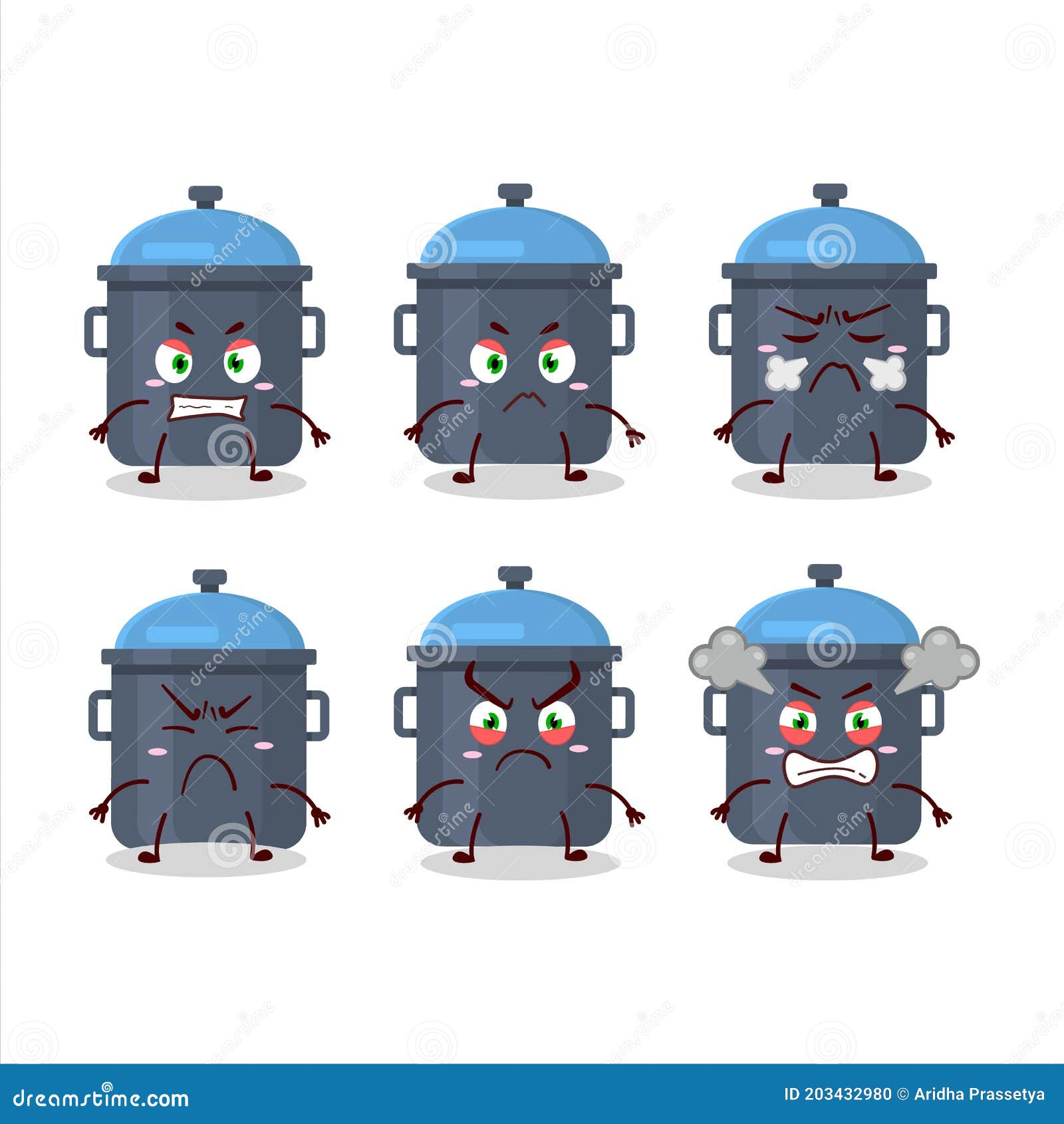 Angry Saucepan Cartoon Stock Illustration | CartoonDealer.com #47931088