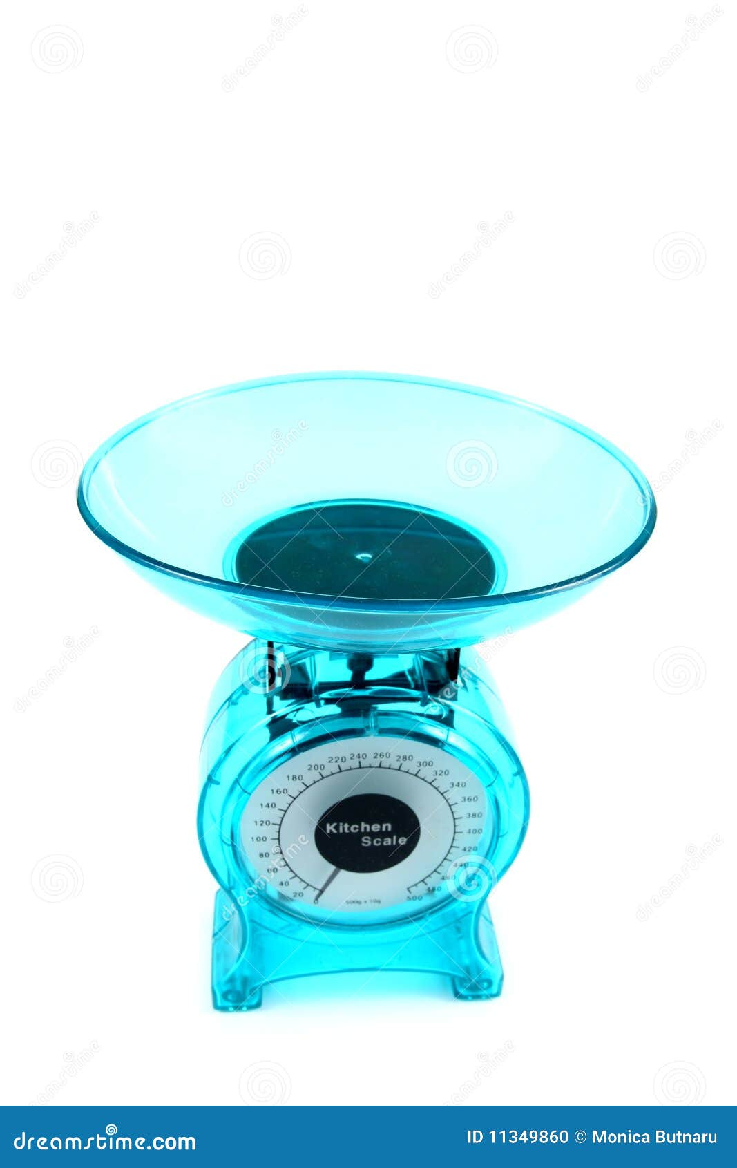 Blue kitchen scale stock photo. Image of measuring, kitchen - 11349860