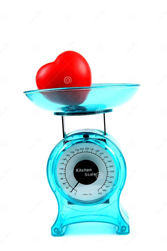 Blue kitchen scale stock image. Image of kilogram, weighting - 11349875