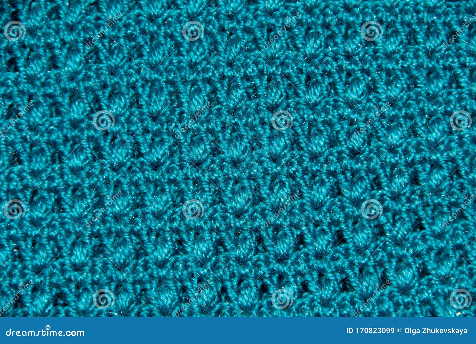 Blue Knit Texture with a Pattern Stock Image - Image of yarn, geometric ...