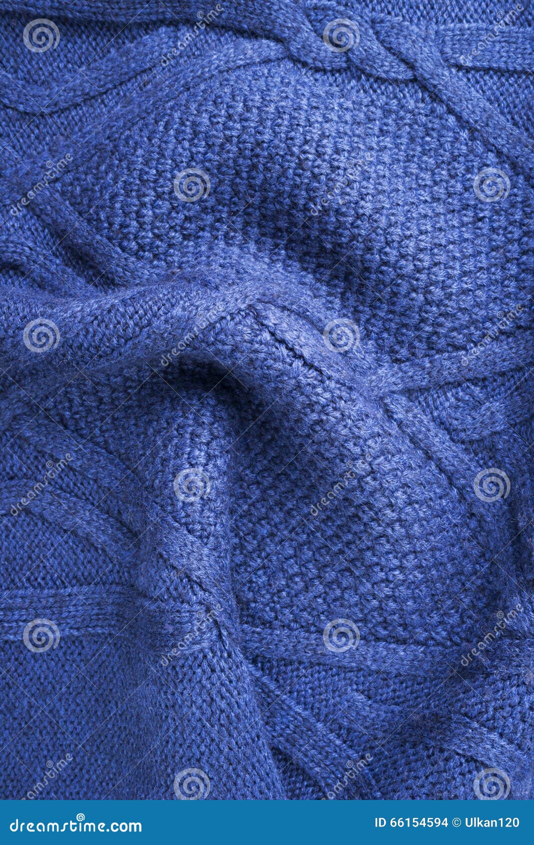 Blue Knitted Fabric Texture Stock Photo - Image of abstract, heavenly ...