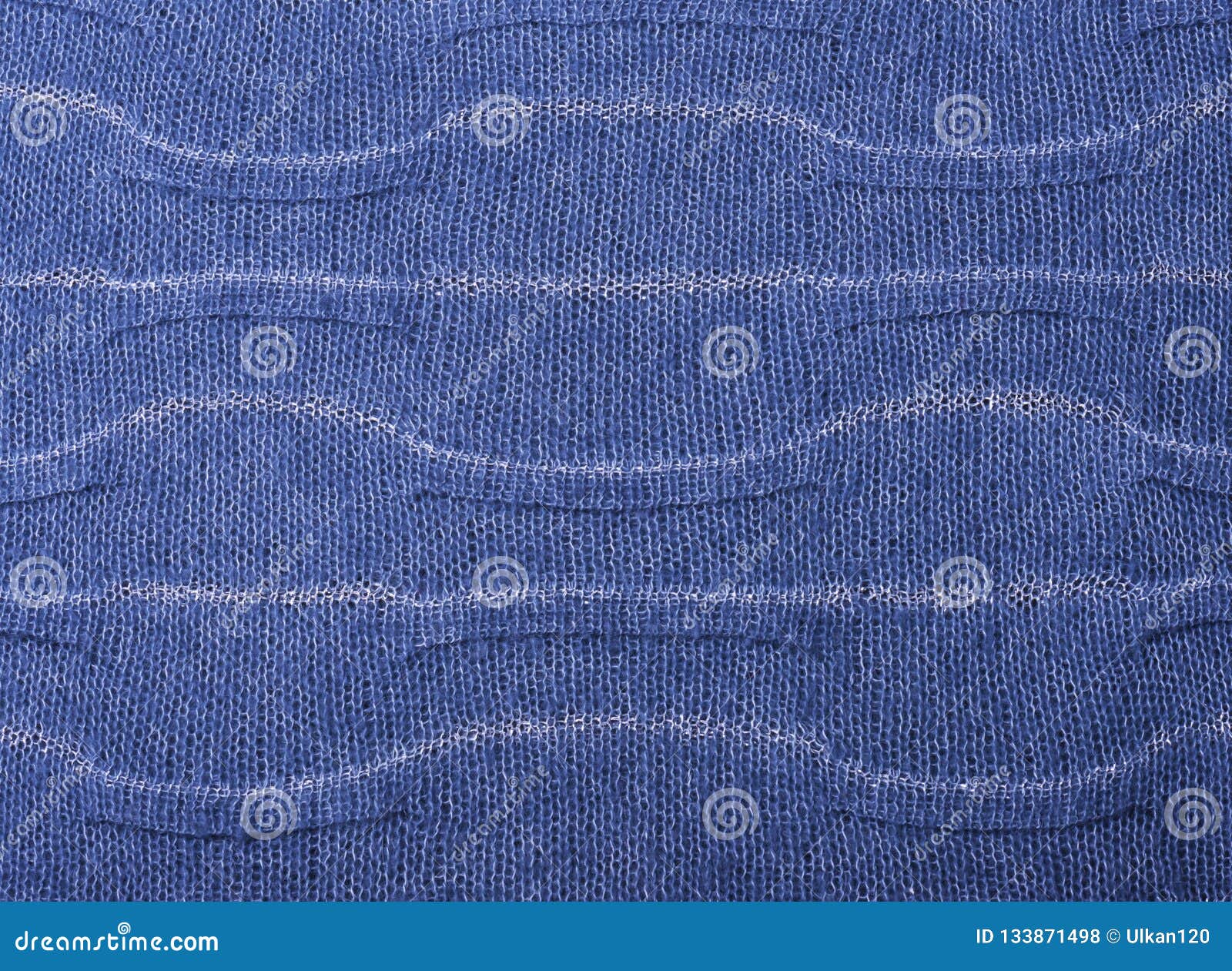 Blue Knitted Fabric Texture Close Up. Can Be Used As a Background Stock ...