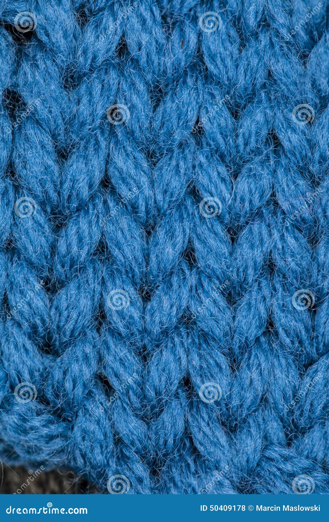 Blue knitted fabric stock photo. Image of fiber, decor - 50409178