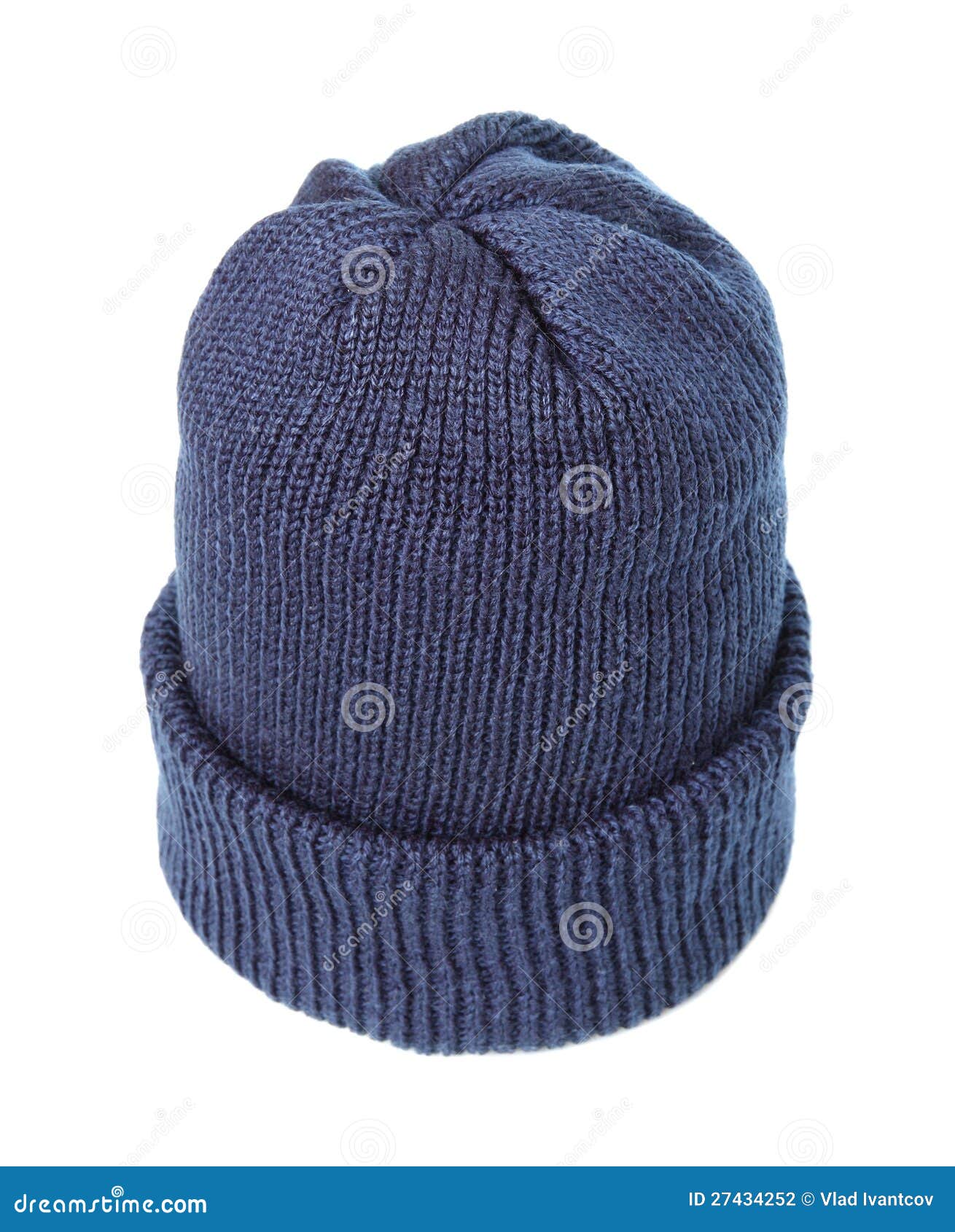 Blue knitted hat. stock photo. Image of knitwork, fashion - 27434252