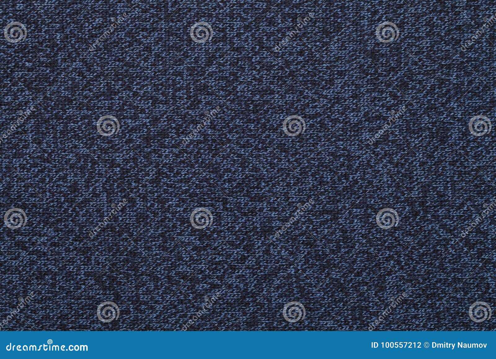 Blue Knitted Melange Fabric Cloth Pattern Stock Photo - Image of ...