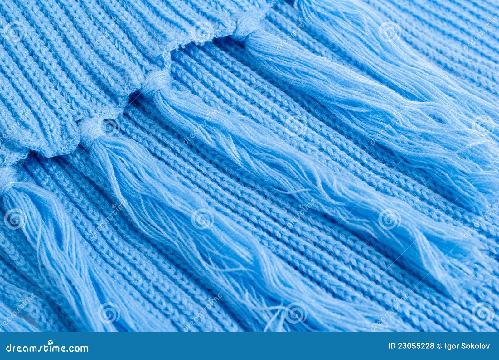 Blue knitted scarf stock photo. Image of autumn, comfortable - 23055228