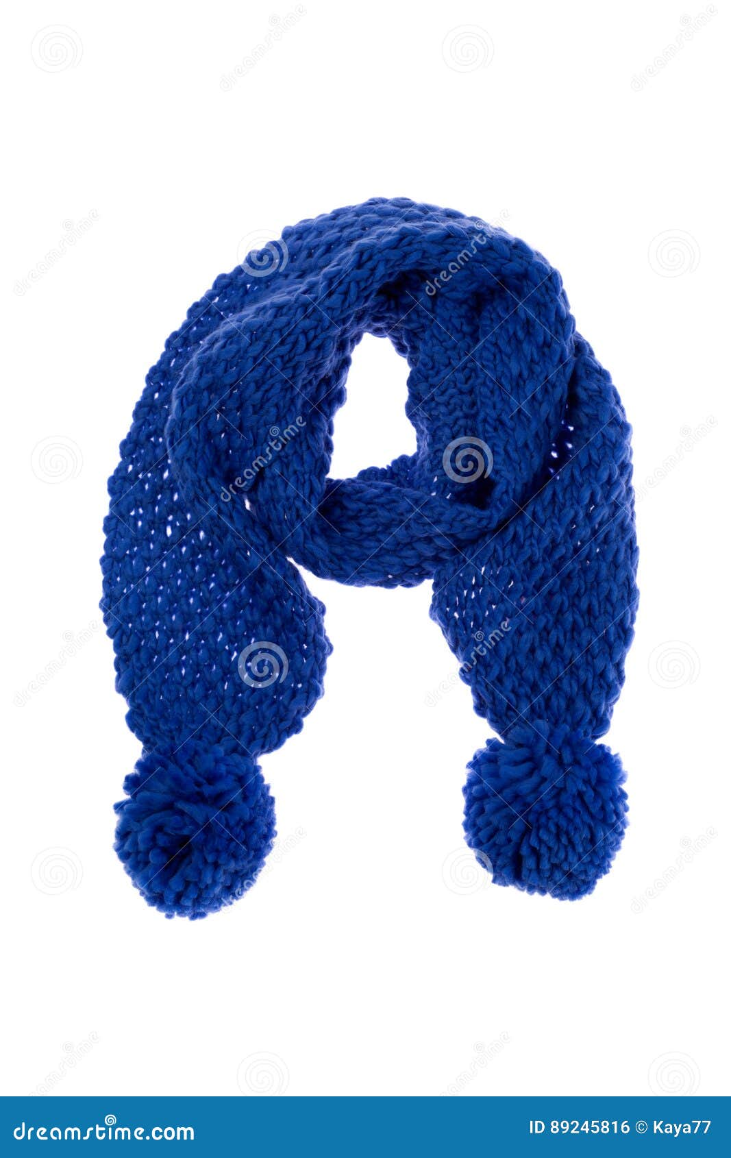 Blue knitted scarf stock photo. Image of knitted, comfort - 89245816