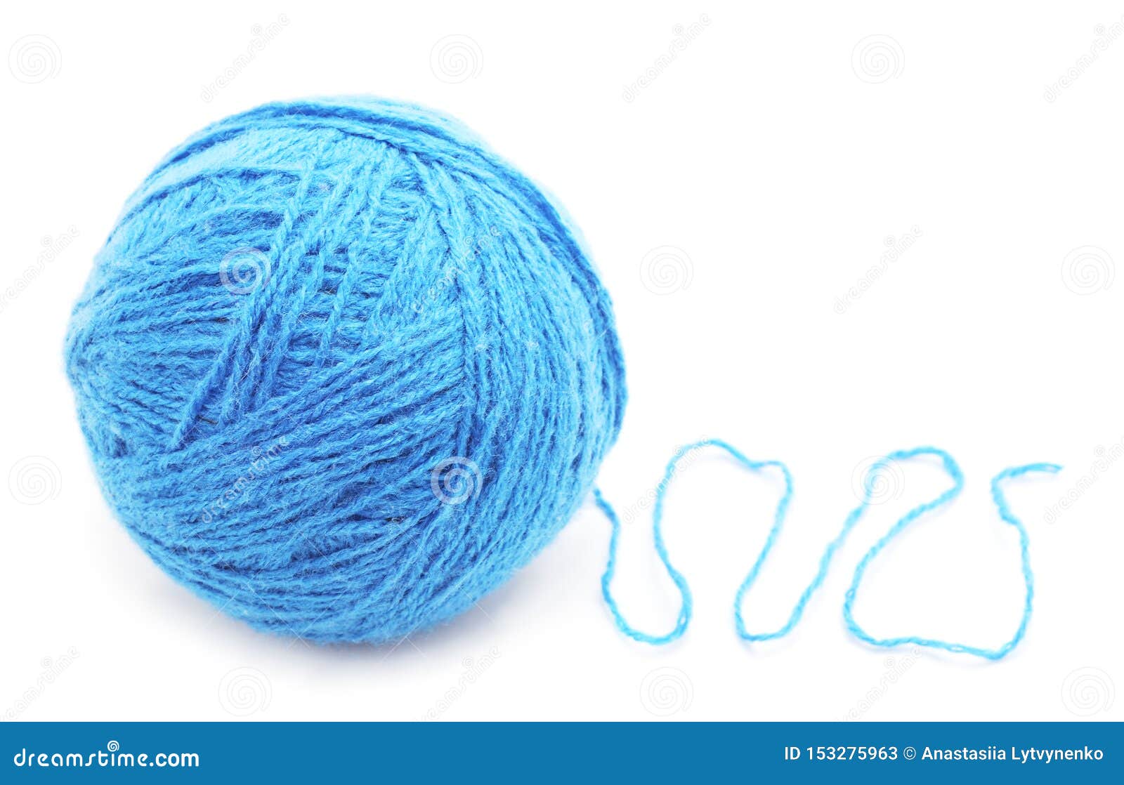 Blue knitted tangle stock image. Image of fluffy, knitted - 153275963