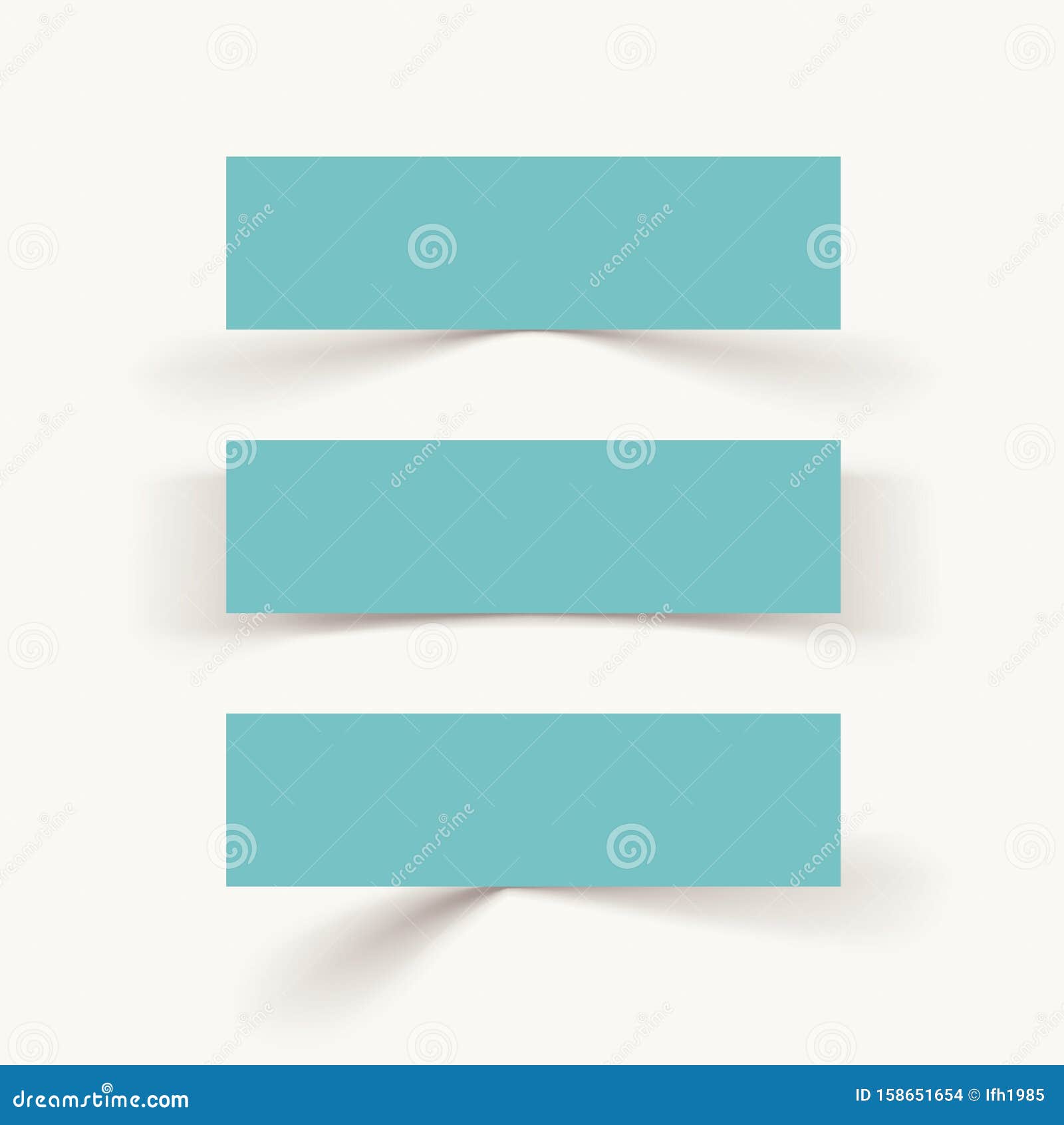 Blue Labels Set with Different Shadows Stock Vector - Illustration of ...