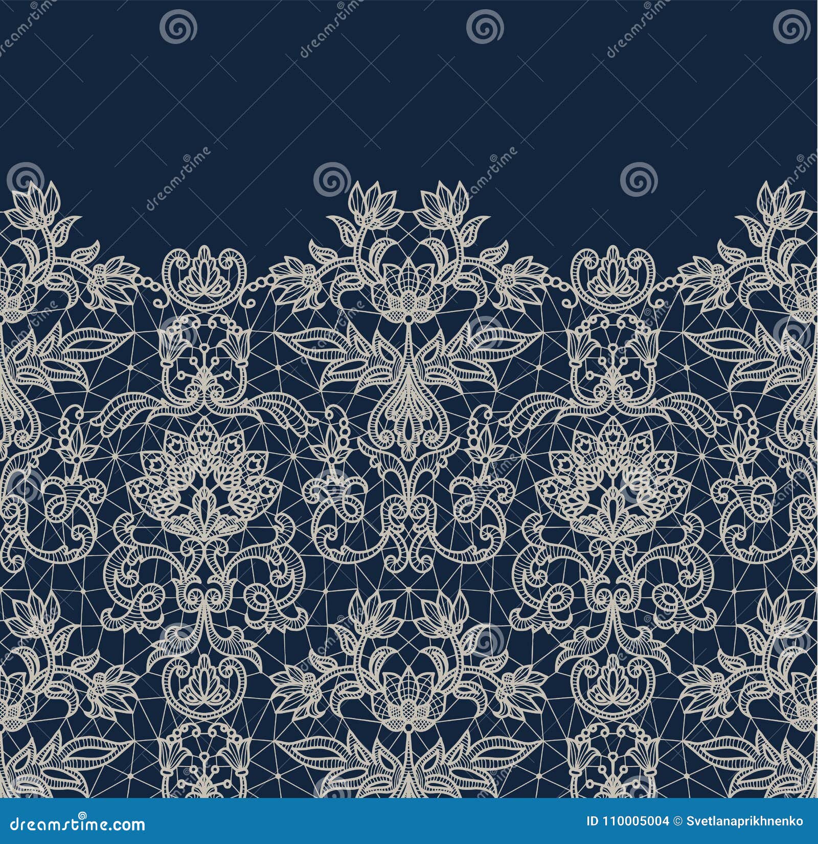 Blue Lace Pattern Background