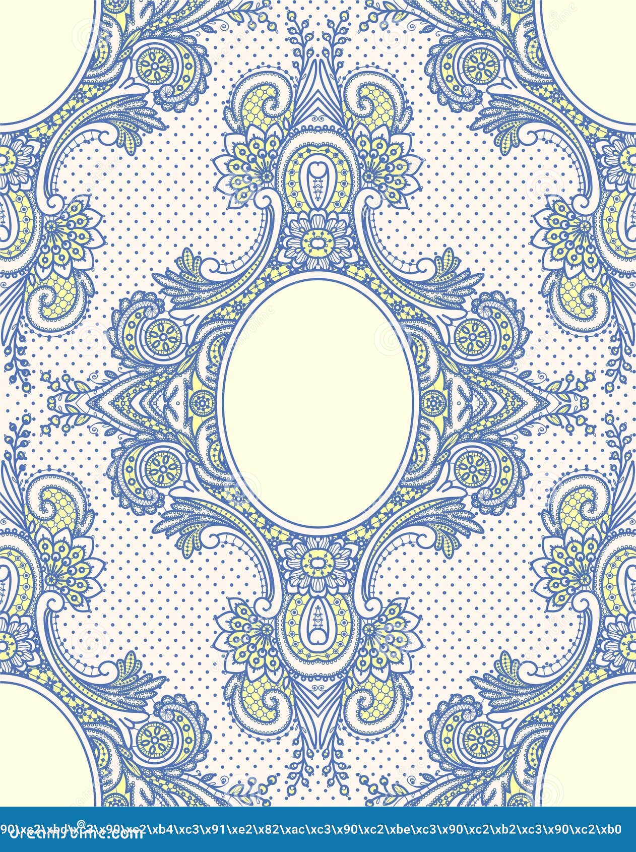 Blue Lace. Wallpaper Pattern Stock Vector - Illustration of ellipse ...