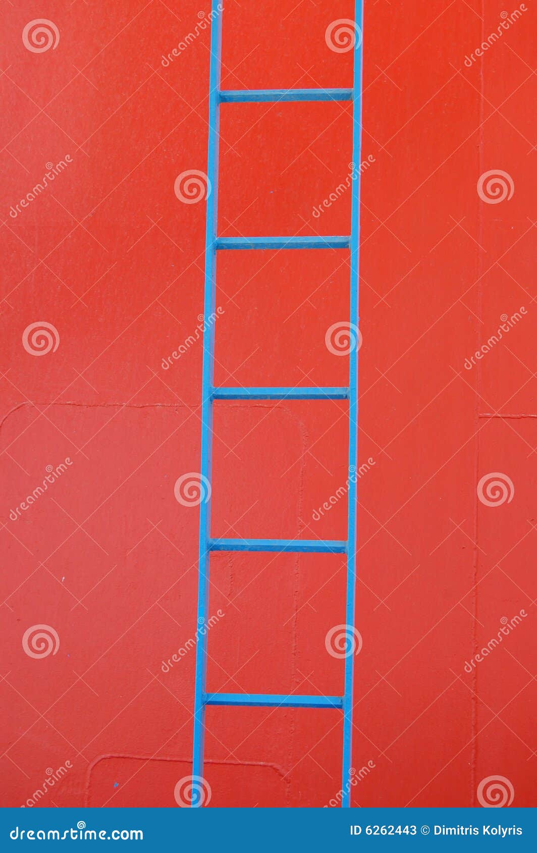 Blue ladder stock image. Image of ferry, stripes, industrial - 6262443
