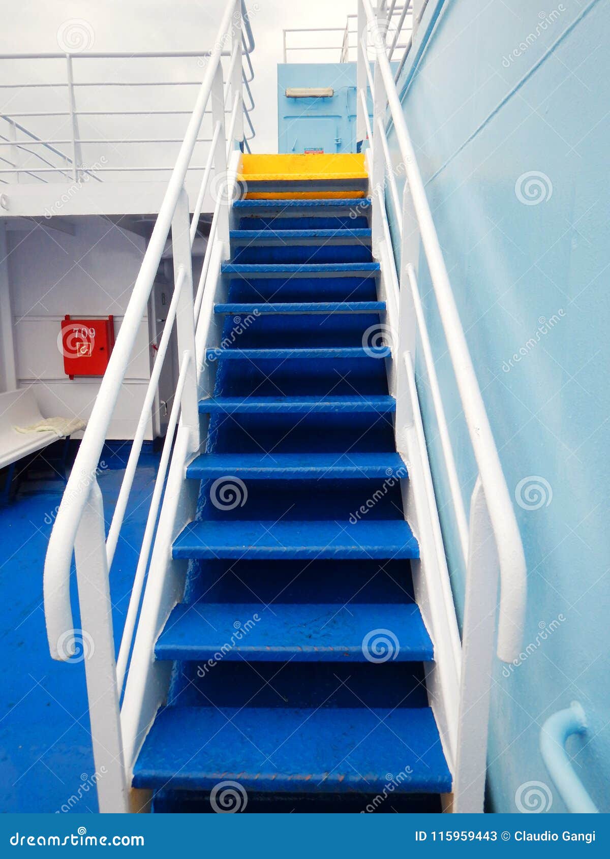 Blue Ladder Royalty-Free Stock Image | CartoonDealer.com #10369600