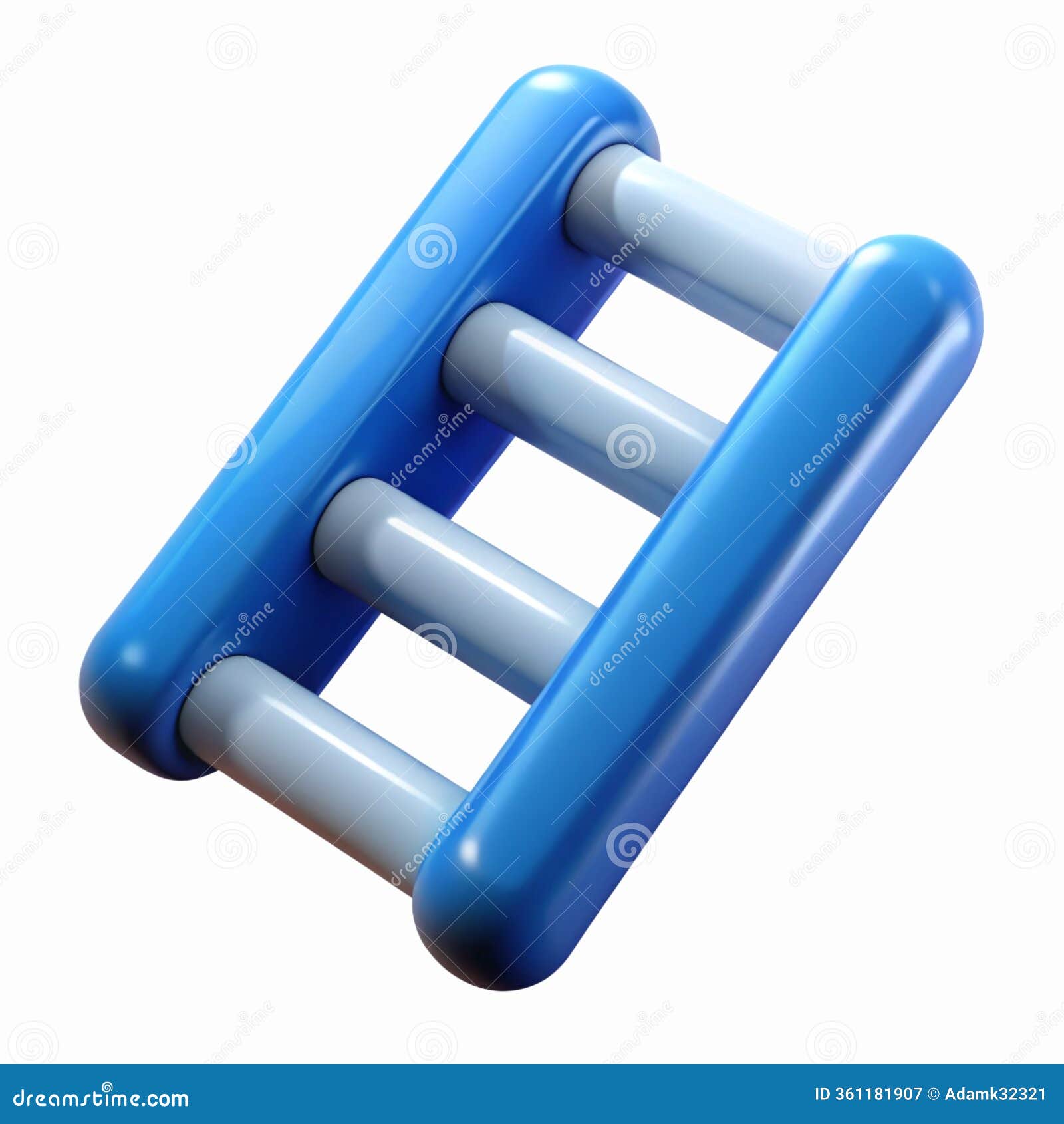 Man Blue Ladder Installing Christmas Lights House Facade, Snowcovered ...