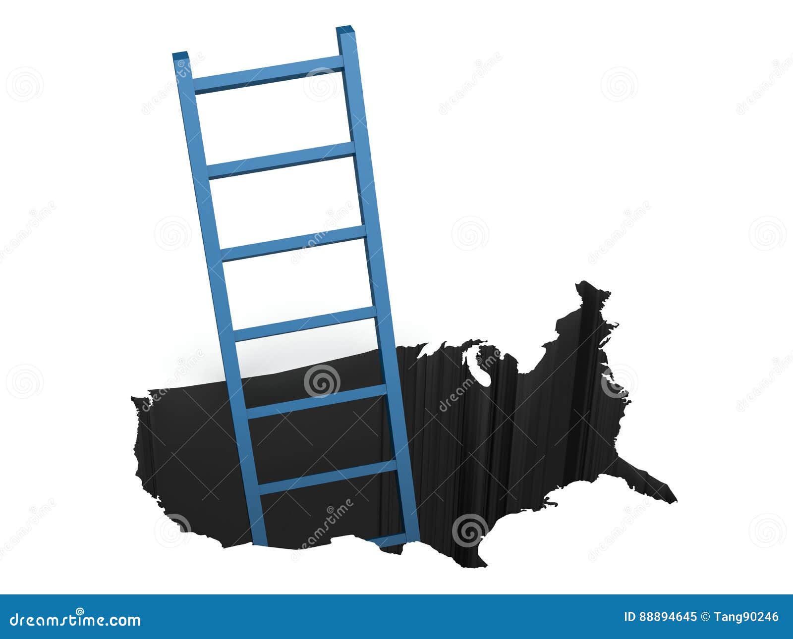 Blue Ladder Stock Photo | CartoonDealer.com #53008464