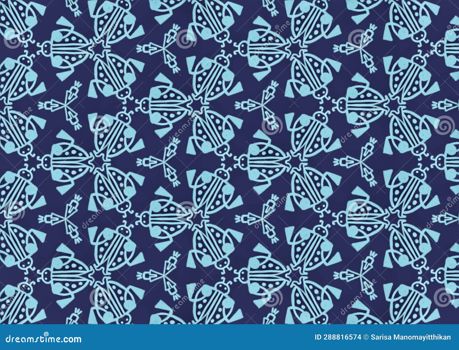 Blue Ladybug Fathers Day Card Royalty-Free Stock Image | CartoonDealer ...