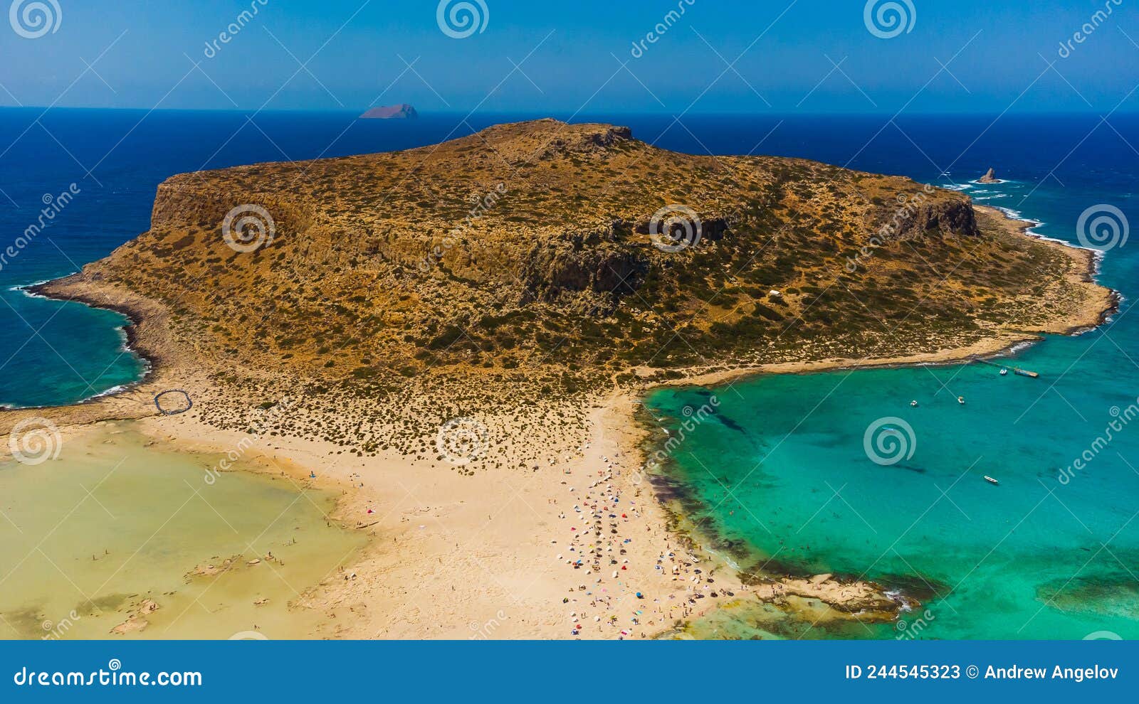 Blue Lagoon in Ballos, Crete, Greece Stock Image - Image of unique ...