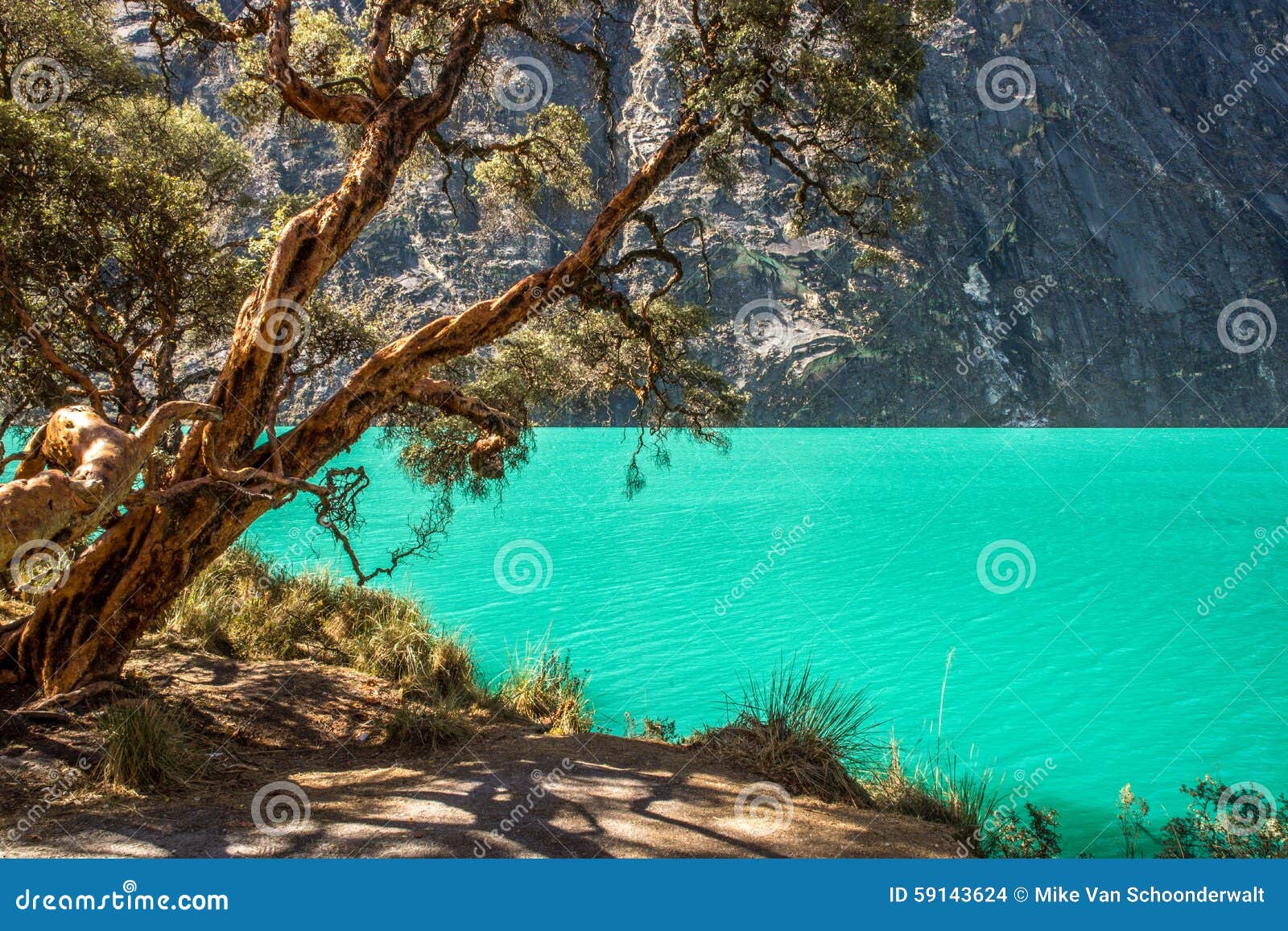 Blue lagoon stock photo. Image of hiking, reflection - 59143624