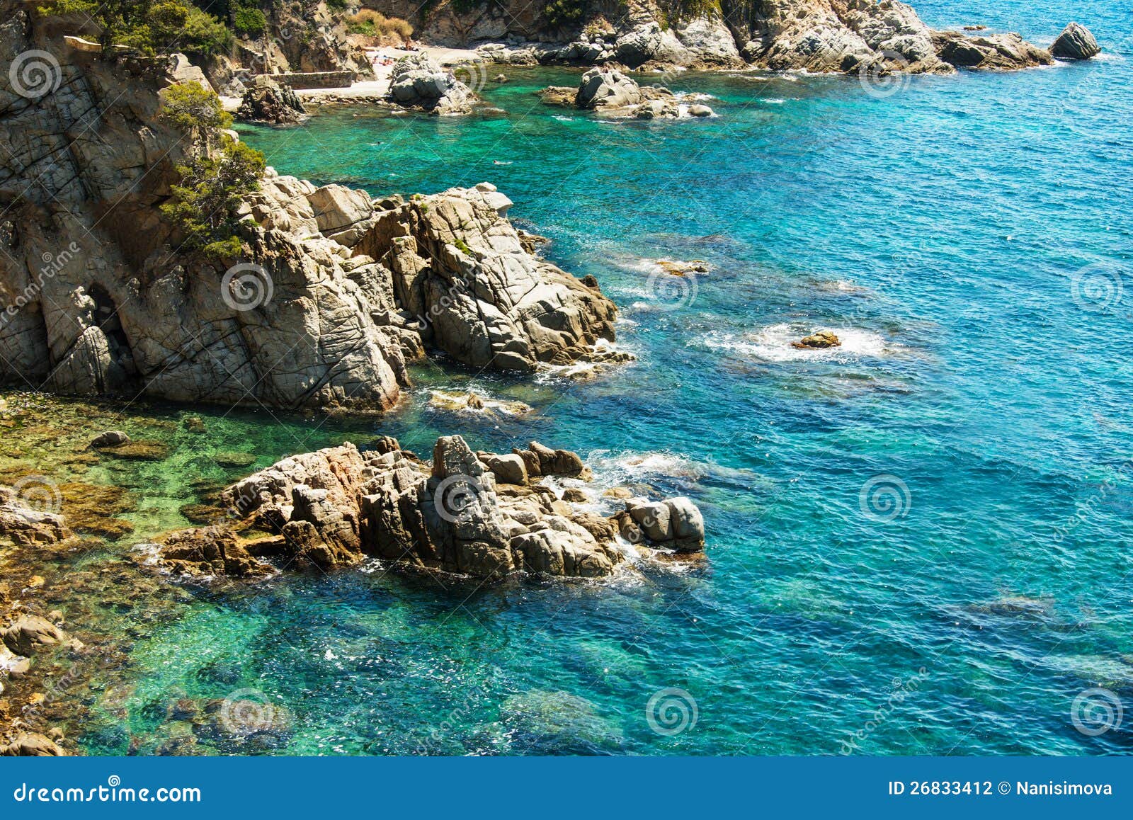Blue Lagoon at the Coast of Mallorca Stock Photo - Image of spanish ...