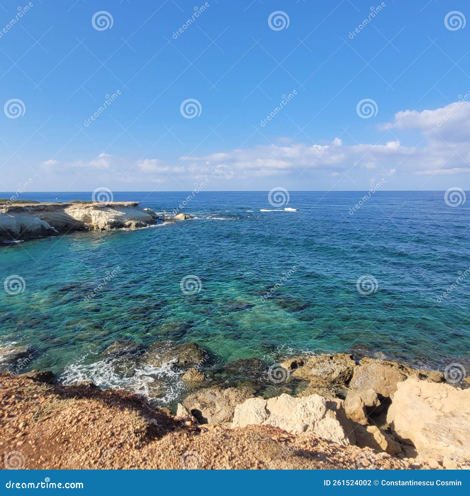 Blue Lagoon Cyprus stock photo. Image of wave, vacation - 261524002