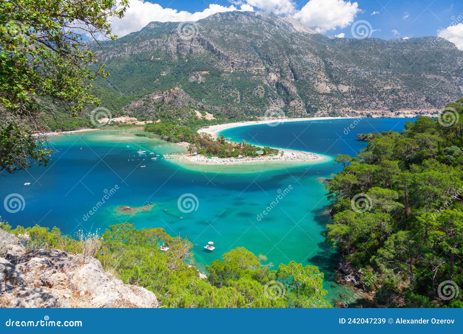 Blue Lagoon in Oludeniz, Turkey Stock Image - Image of sand, island ...