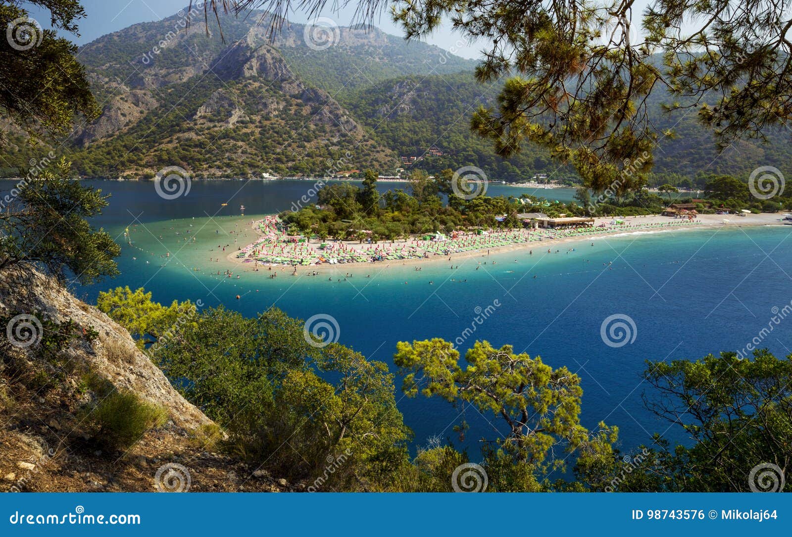 Blue Lagoon in Oludeniz, Turkey Stock Photo - Image of fethiye, blue ...