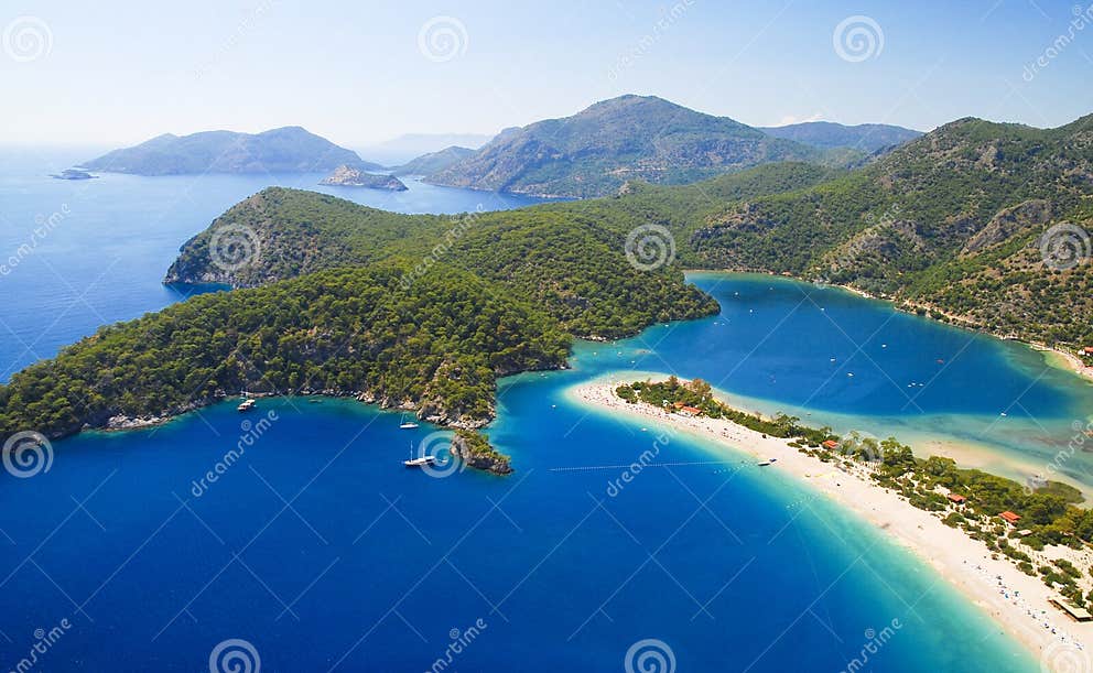 Blue lagoon in Turkey stock photo. Image of nature, hotel - 25733714