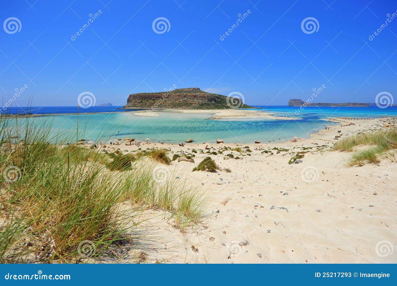 Blue Lagoon and White Sand Dunes Stock Image - Image of beach, coast ...