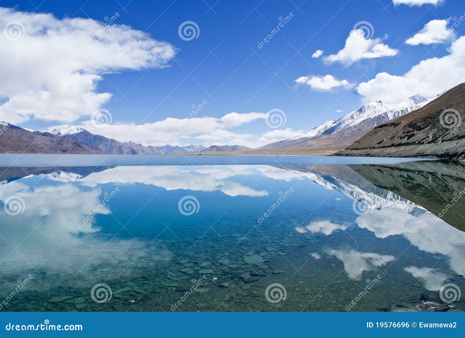 Blue lake in the mountains stock photo. Image of space - 19576696