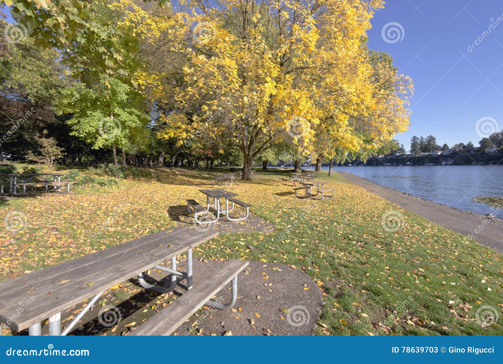 Blue Lake Park at Sunset Oregon. Stock Image - Image of places ...