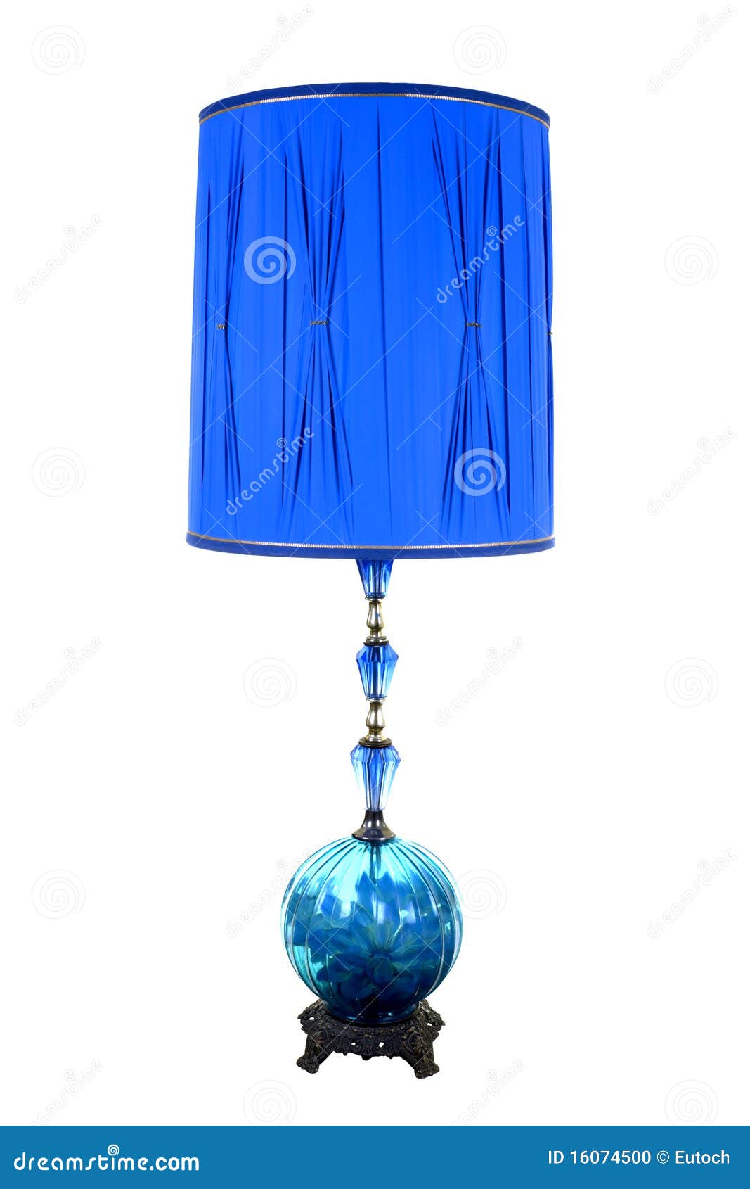 Blue Lamp stock photo. Image of electrical, desktop, decorative - 16074500