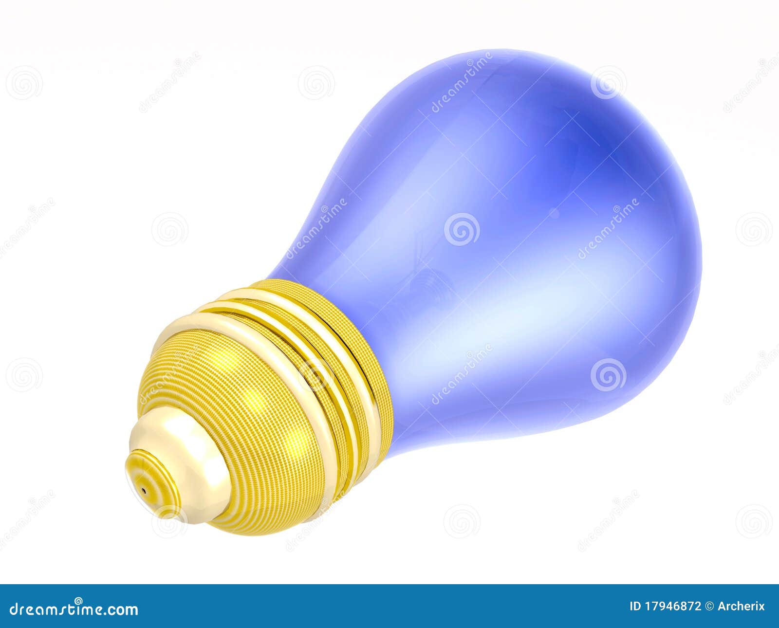 Blue lamp stock illustration. Illustration of color, electricity - 17946872