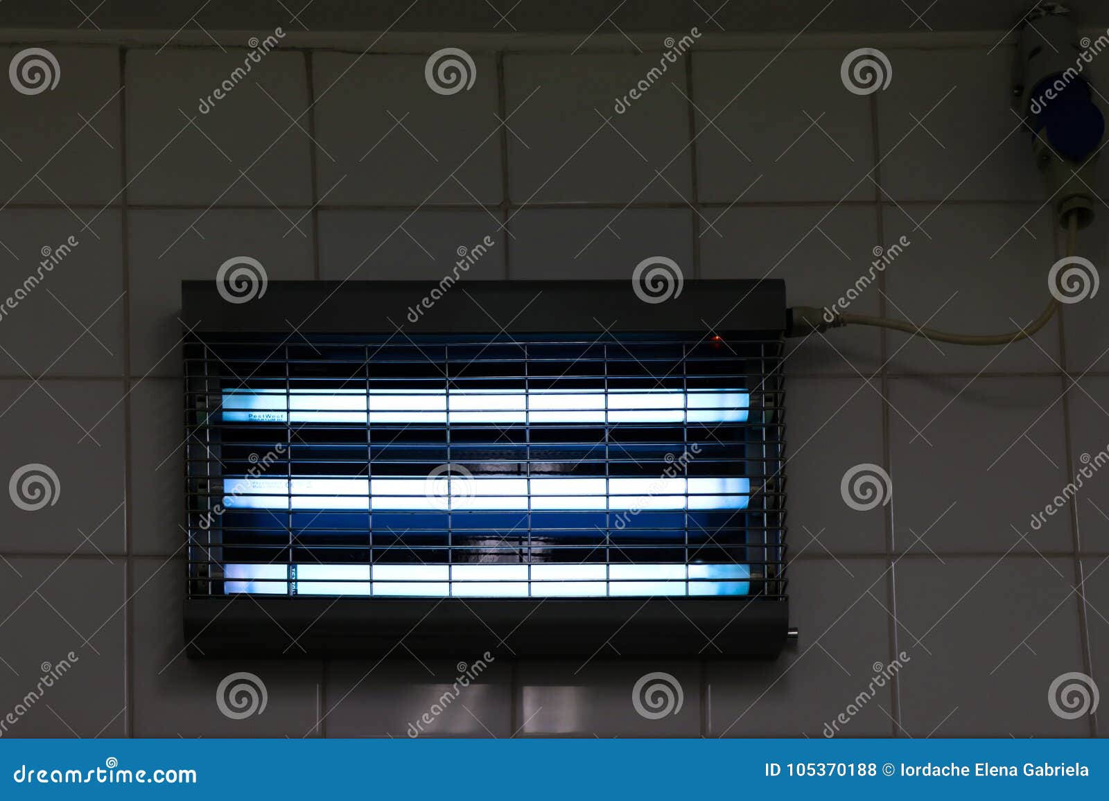 A blue lamp neon stock photo. Image of lamp, home, house - 105370188