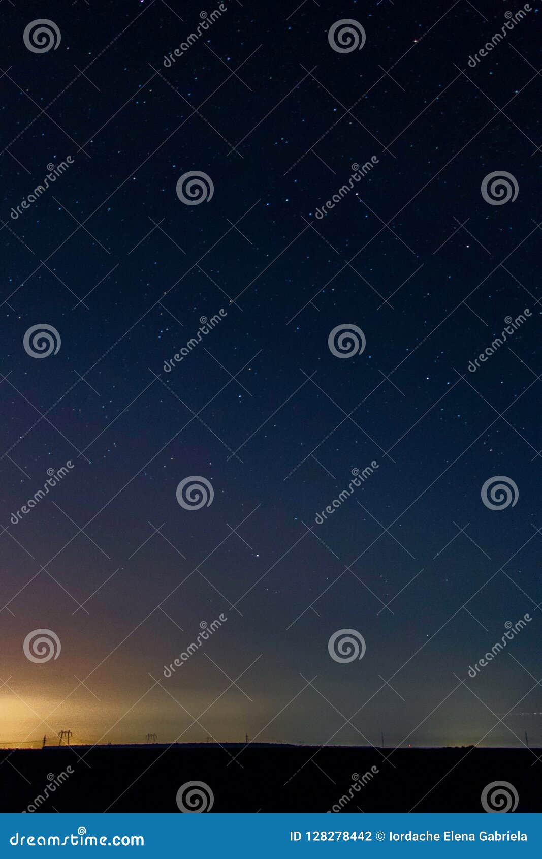 Blue landscape at night stock photo. Image of dark, nature - 128278442