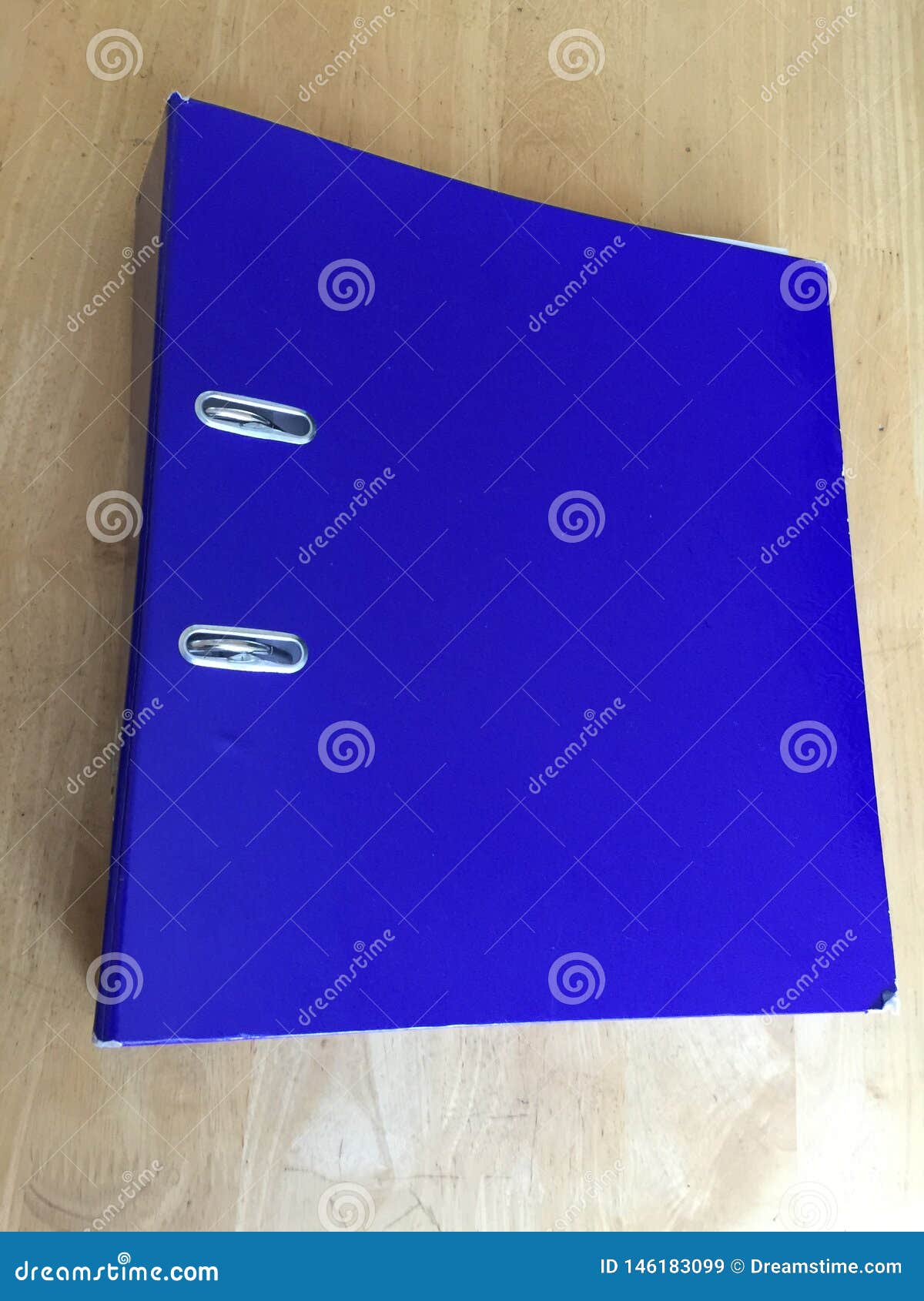 Blue Large Lever Arch Ring File Folder Stock Image - Image of lever ...