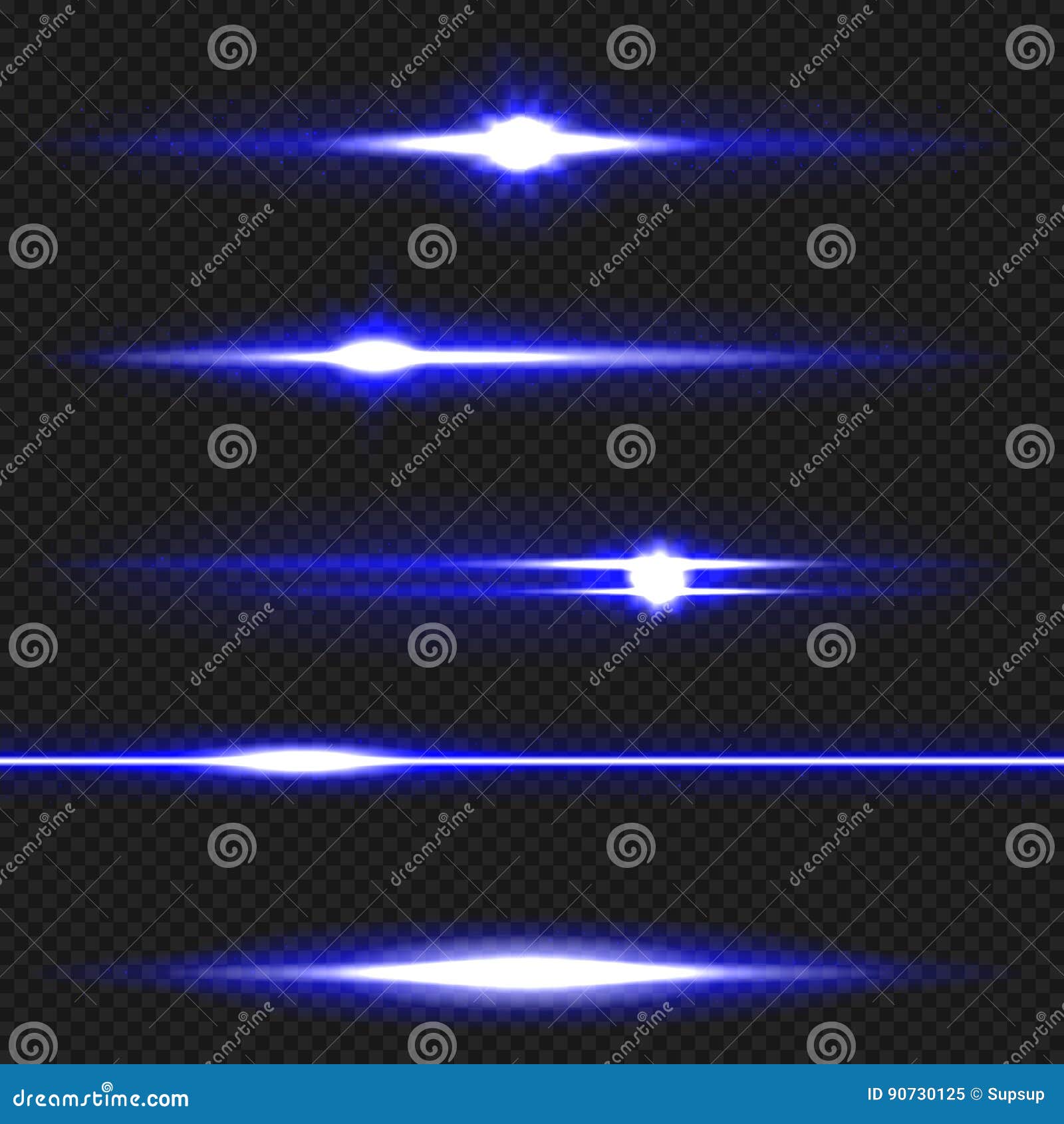 Blue laser beams pack stock vector. Illustration of explosion - 90730125
