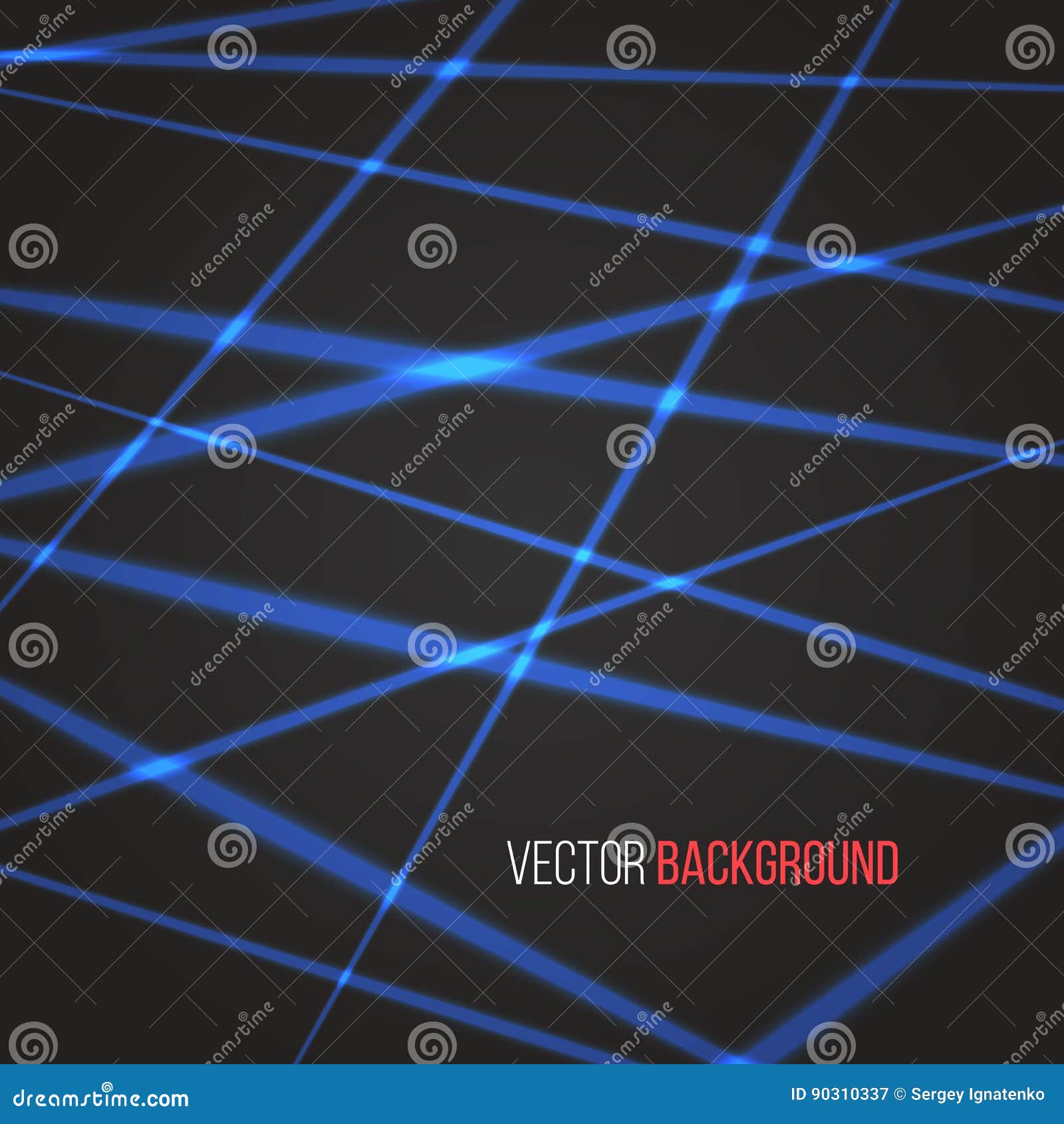 Blue Laser Grid or Net Background Vector Stock Vector - Illustration of ...