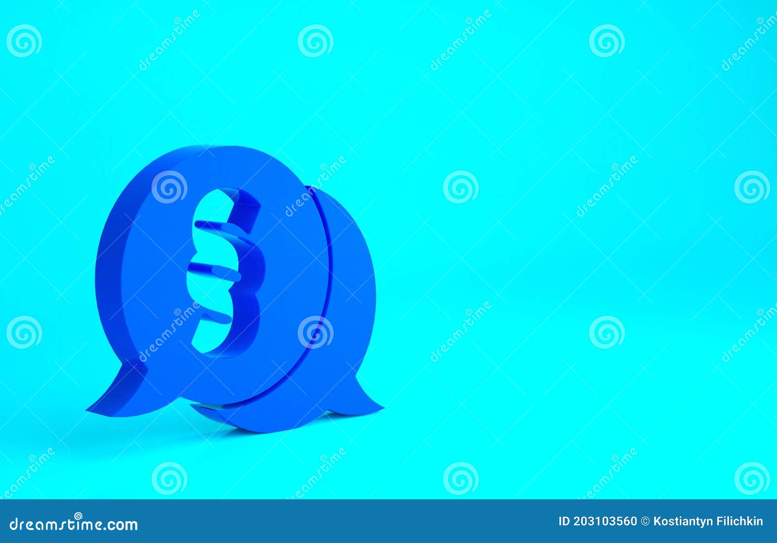 Blue Law Icon Isolated on Blue Background. Minimalism Concept Stock ...