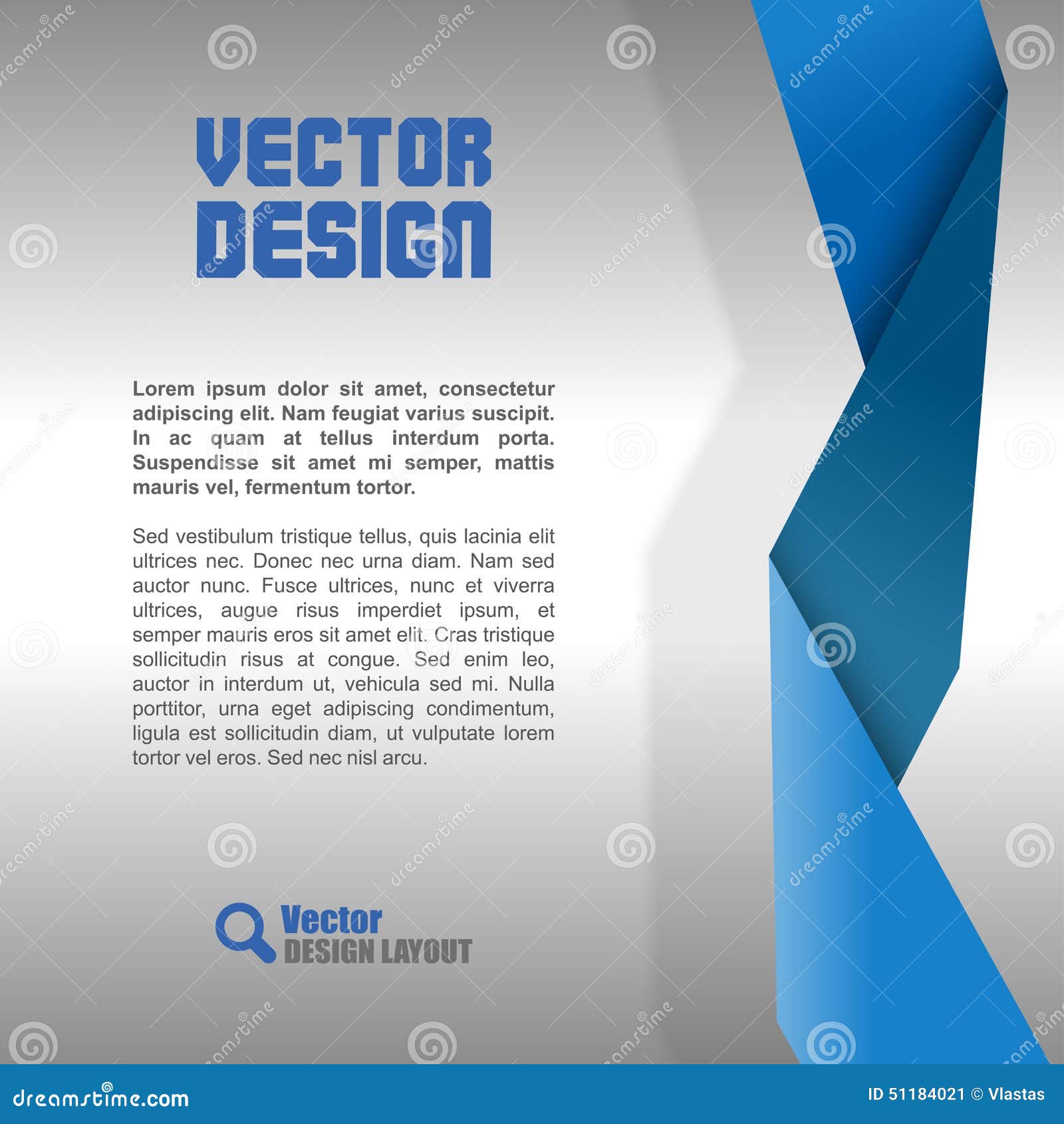 Blue Layout stock vector. Illustration of message, concept - 51184021