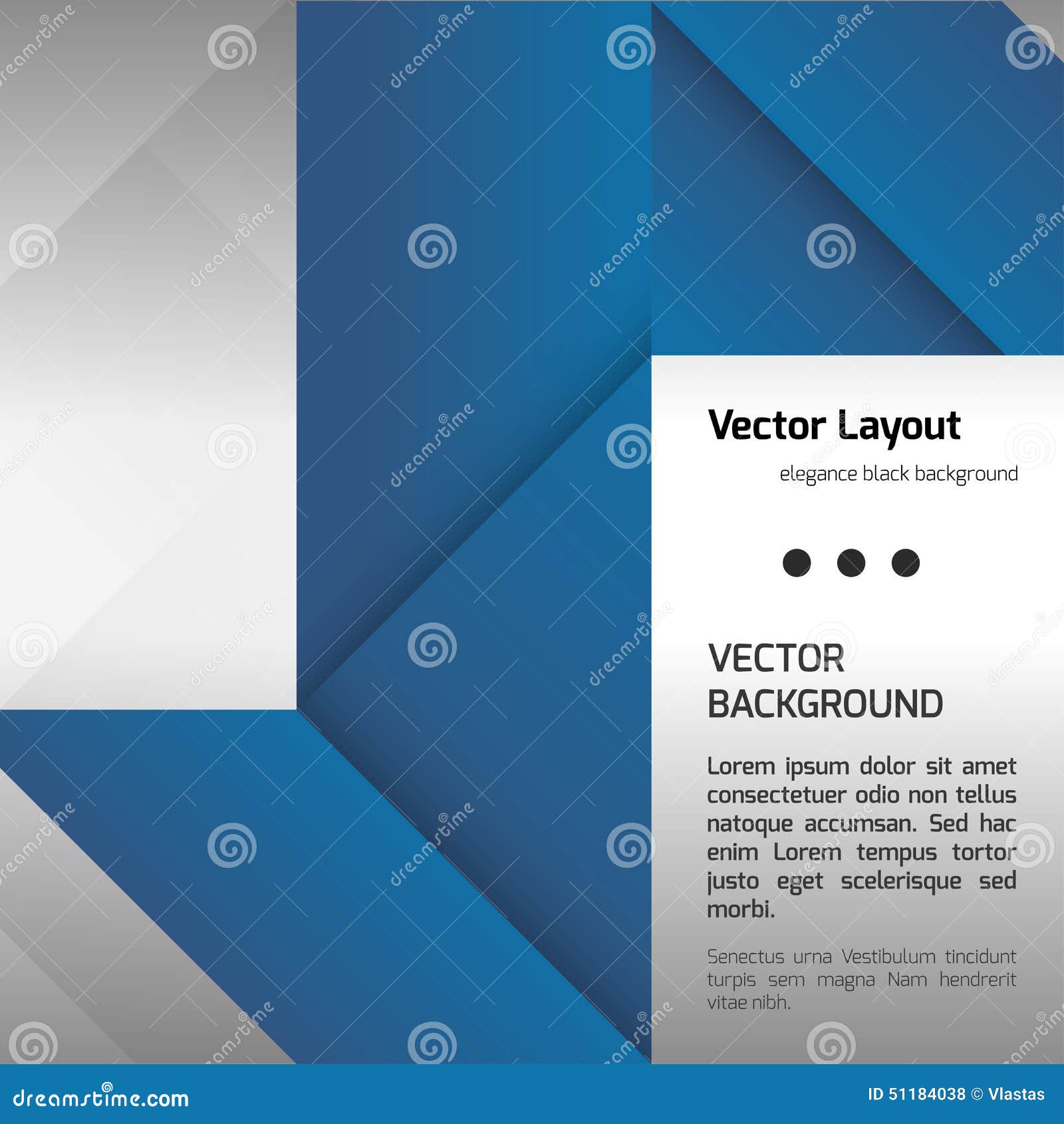 Blue Layout stock vector. Illustration of concept, fold - 51184038