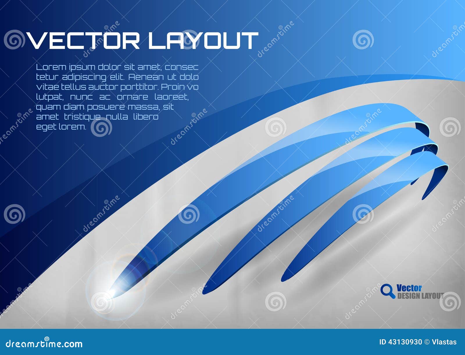 Blue Layout stock vector. Illustration of layout, digital - 43130930